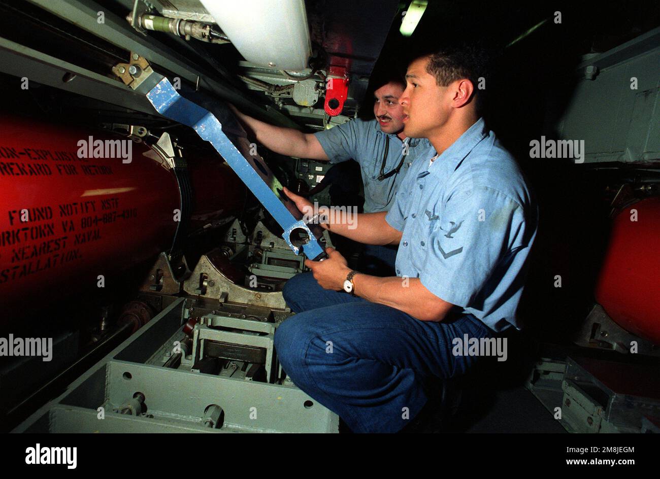 Torpedoman Third Class (TM3) Kurt Lopez and Torpedoman Third Class (TM3 ...