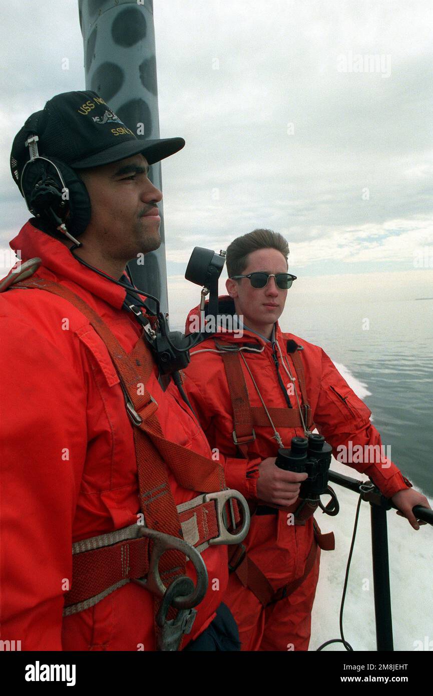 Storekeeper Second Class (SK2) David Stewart and SEAMAN (SN) Chad ...