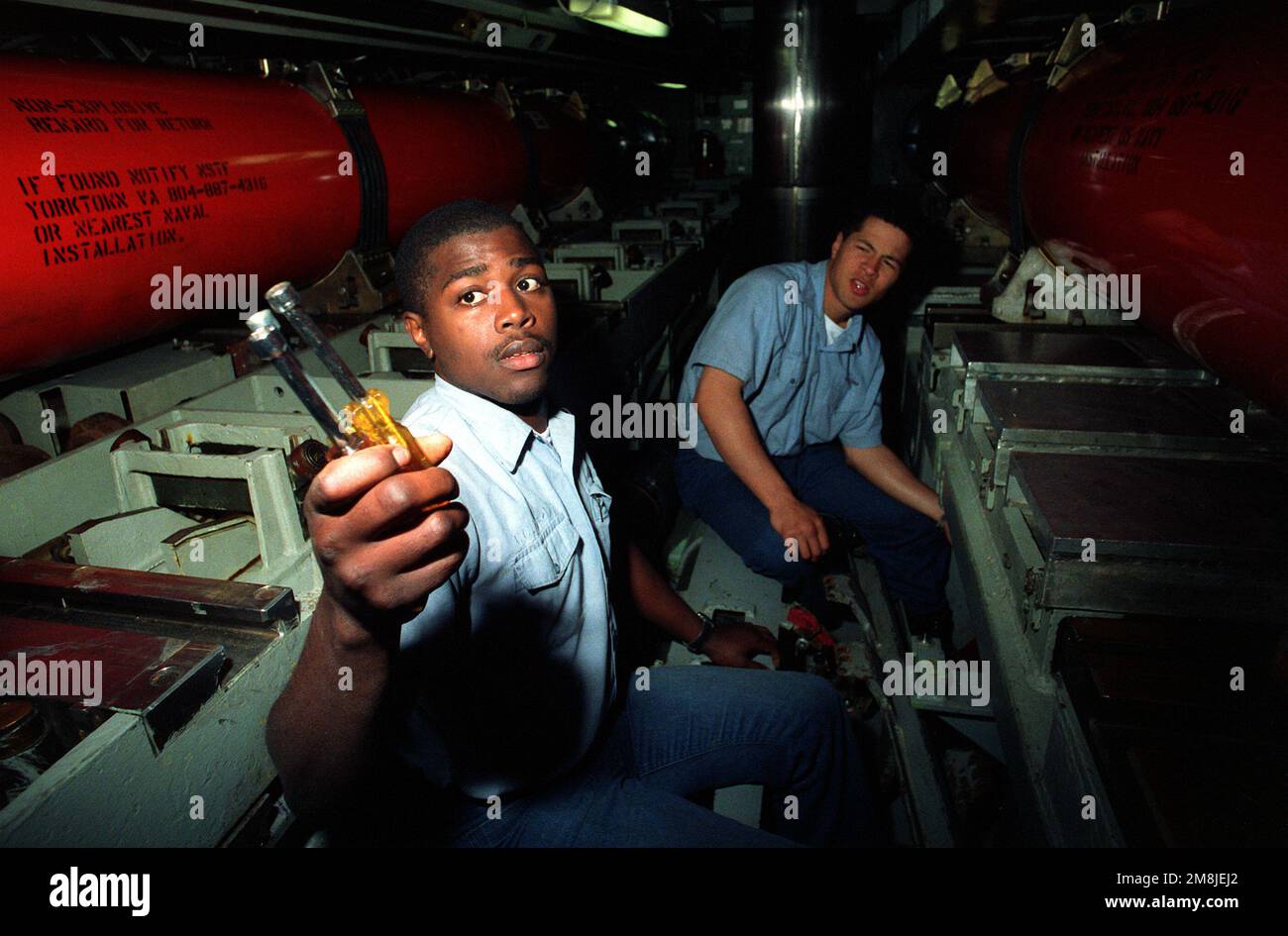 Torpedoman Third Class (TM3) Greg Culbreath and Torpedoman Third Class ...