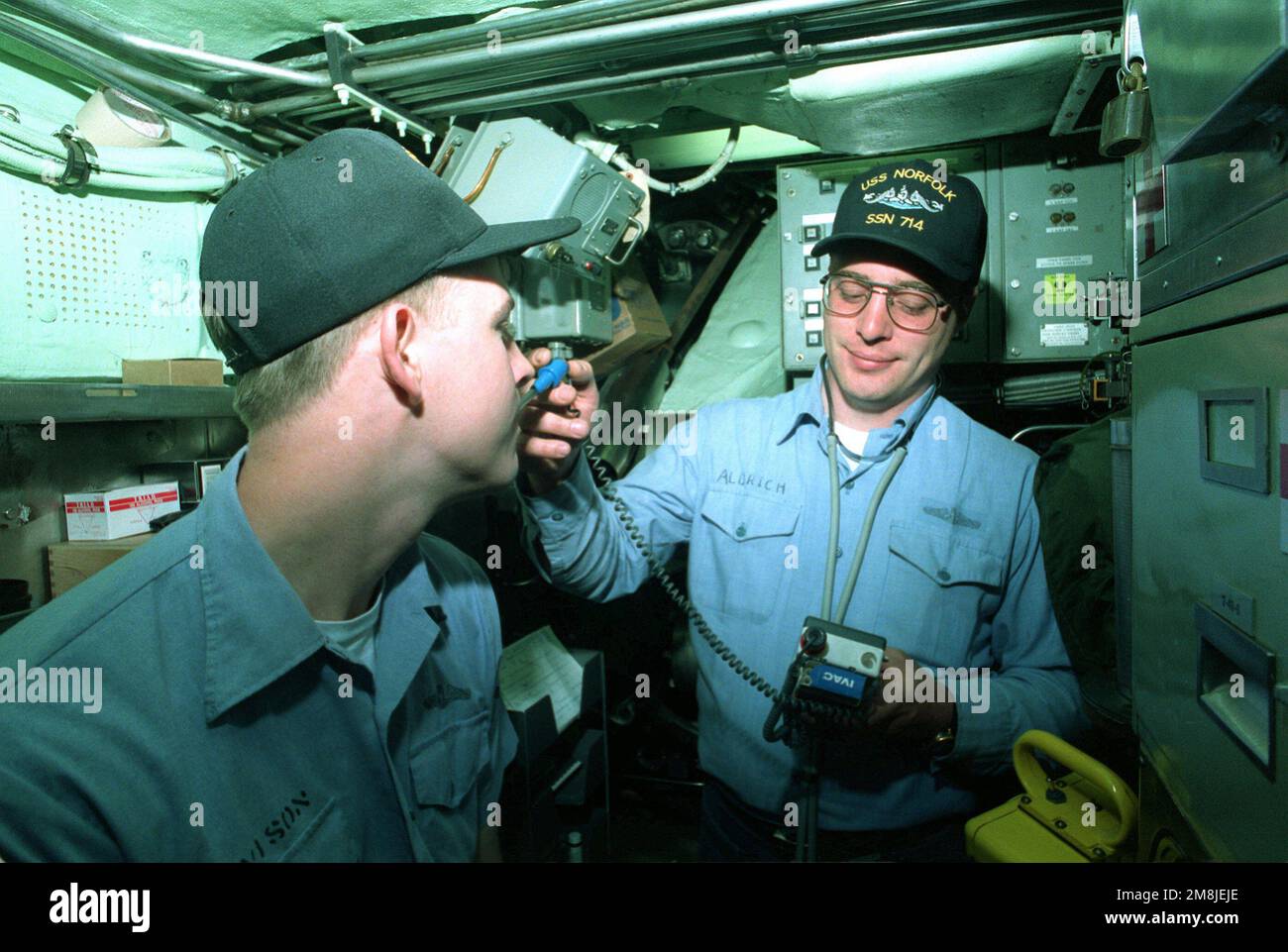 SEAMAN (SN) Chad Plambeck and Machinist Mate Second Class (MM2) Kyle ...