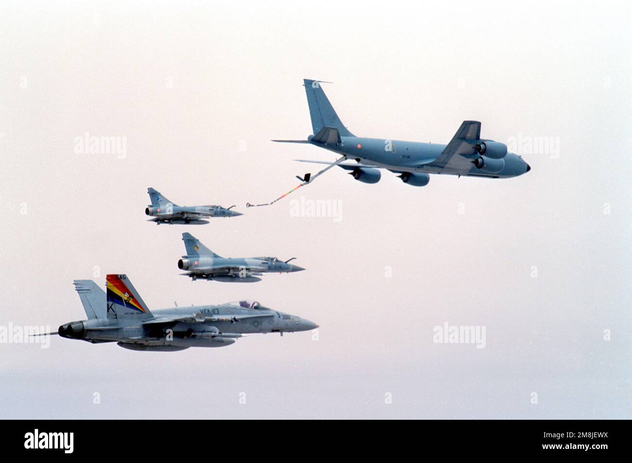 An F/A-18 Hornet aircraft of Strike Fighter Squadron 113 (VFA-113 ...