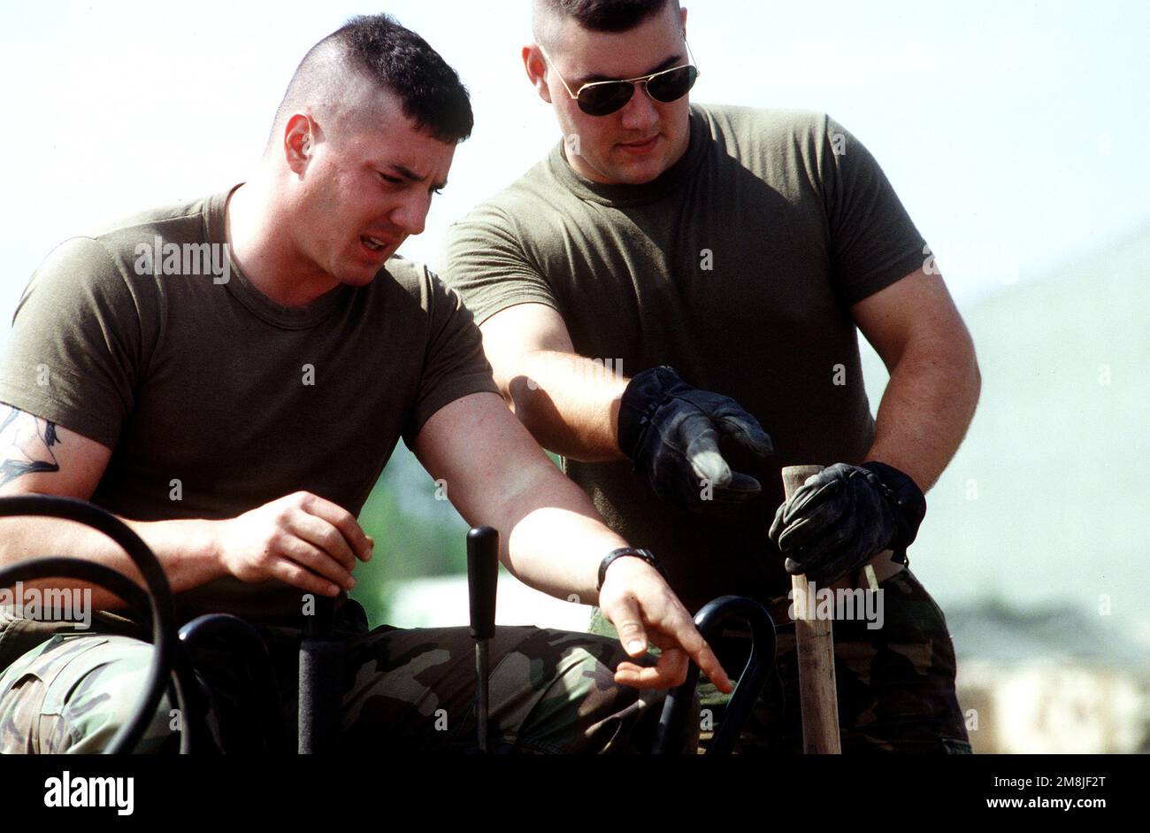 The US Navy Seabees are a valuable asset on Camp Pleso. Besides digging ...