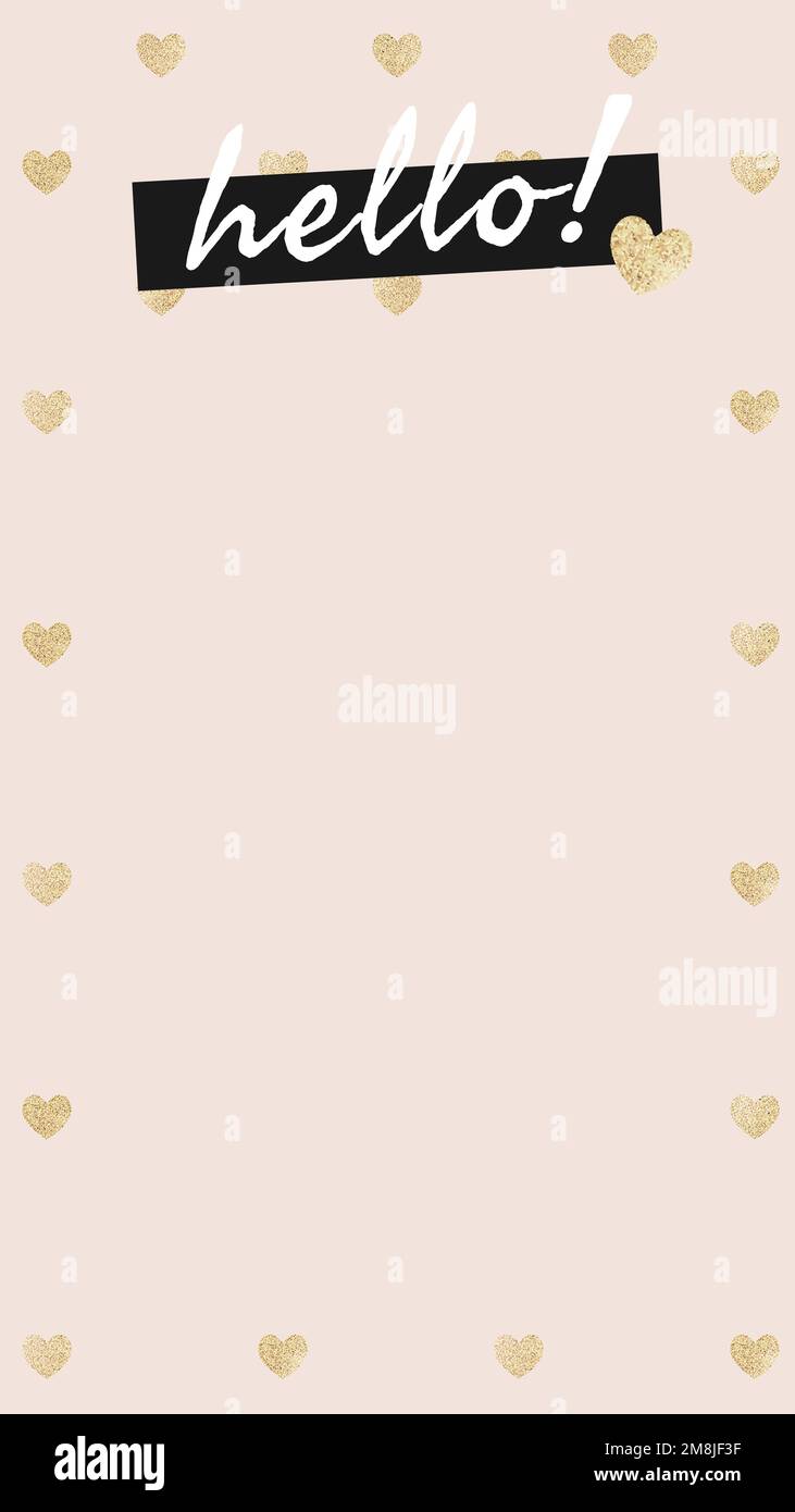 Hello social media story template vector Stock Vector Image & Art - Alamy