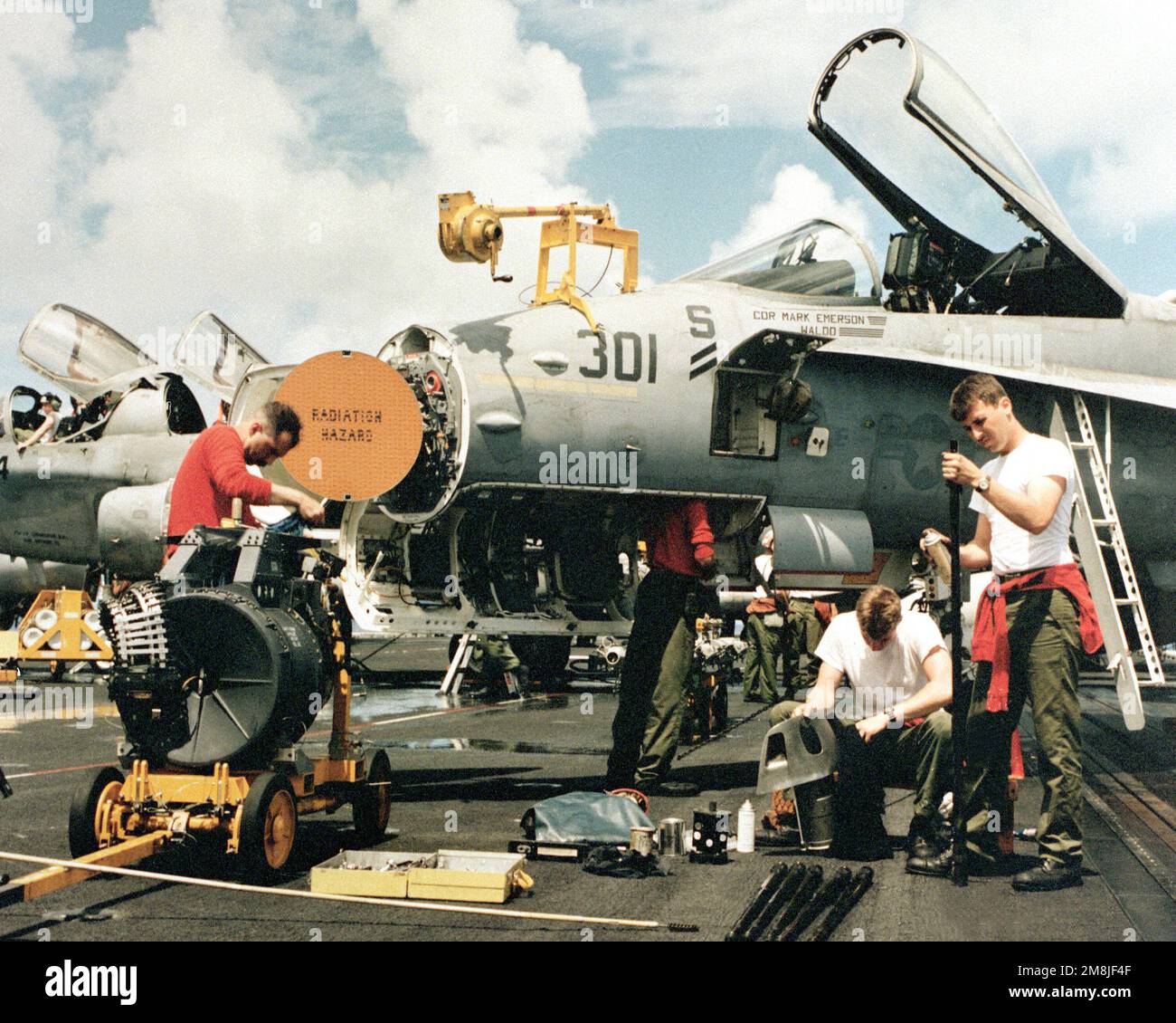 (L to R) Aviation Ordnance Second Class (AO2) Claude Tedrow, Aviation ...