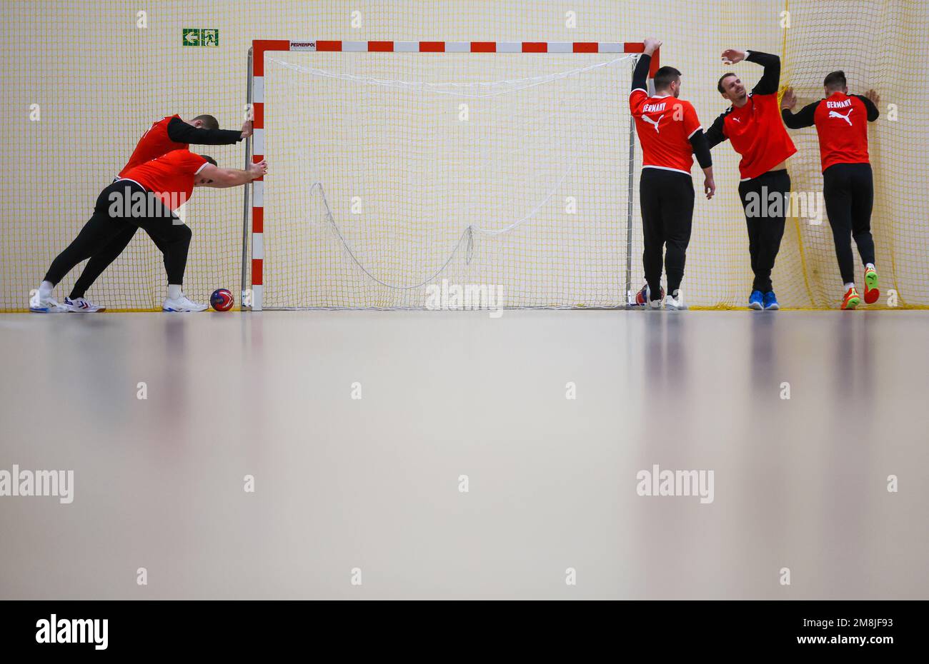 Kattowitz, Poland. 14th Jan, 2023. Handball: World Cup, before the ...
