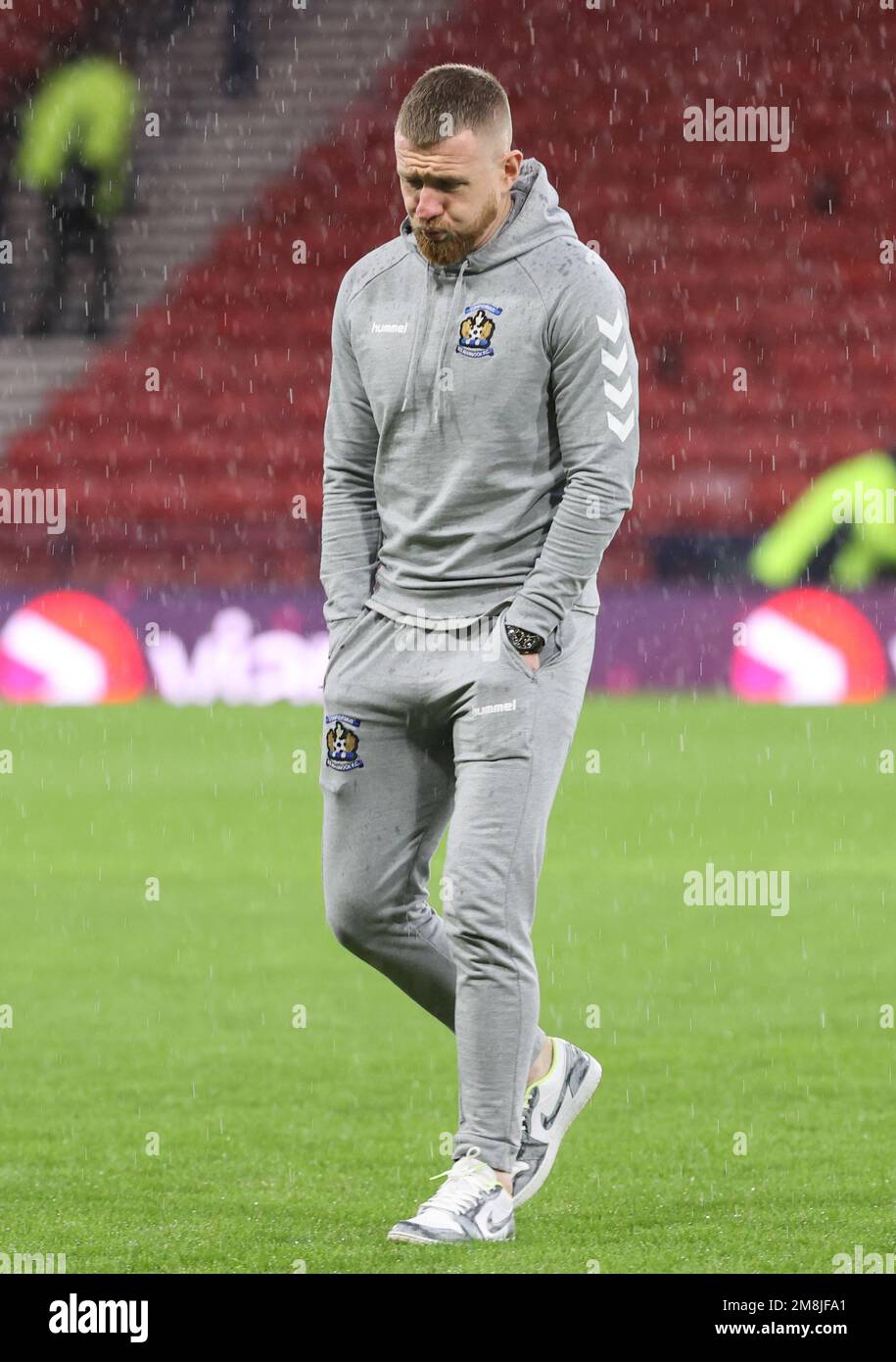 Kilmarnock's Alan Power arrives at the ground ahead of the Viaplay Cup ...