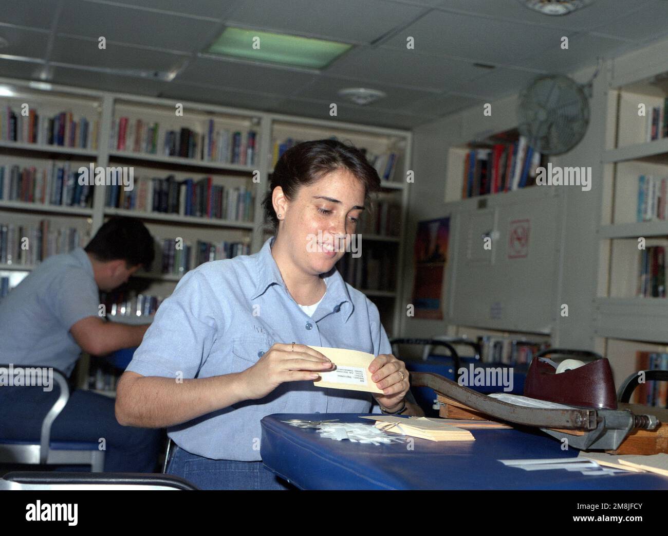 SEAMAN (SN) Maria L. Wey volunteers her time to update and make ...
