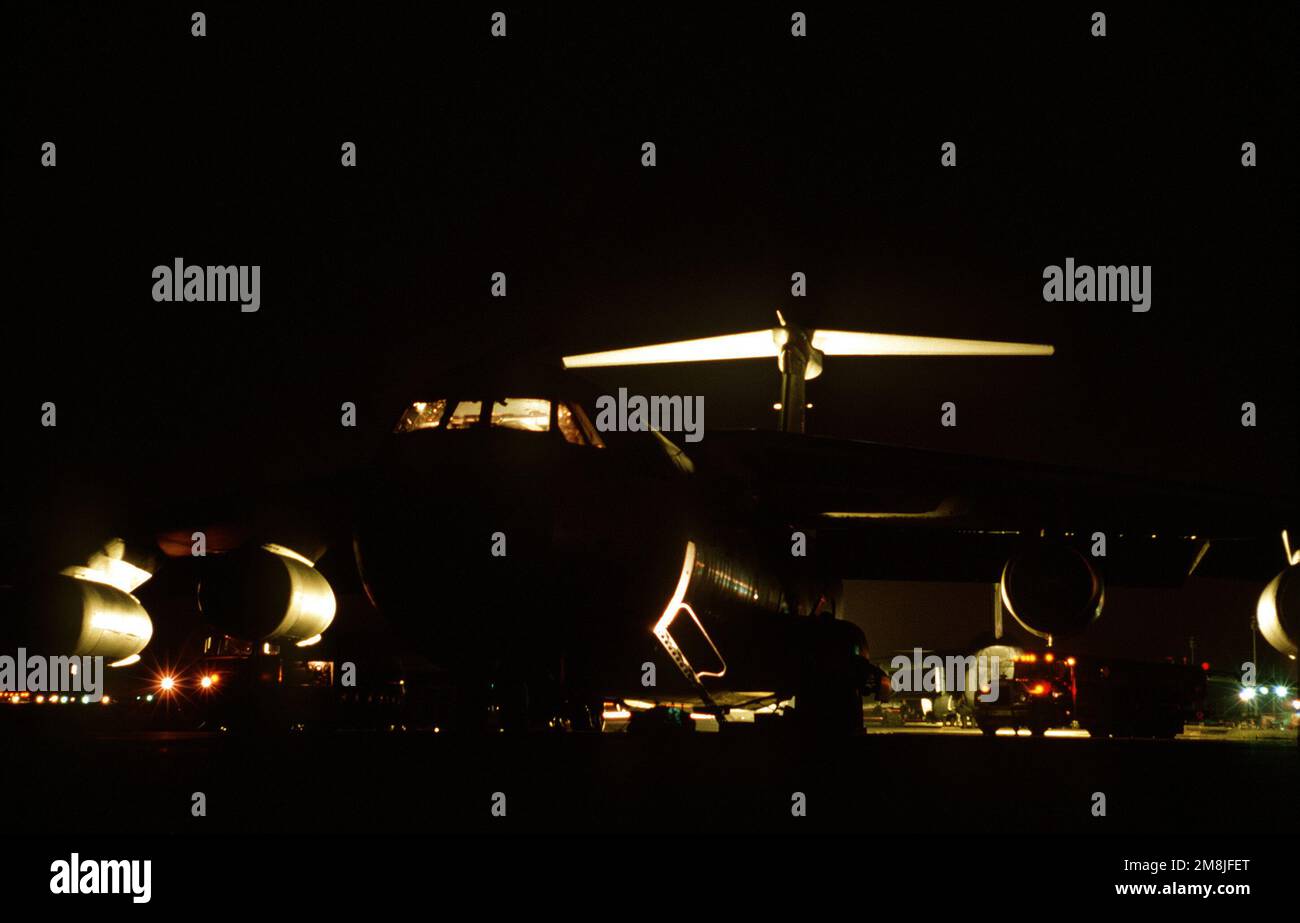 C-141B from the 438th Airlift Wing, McGuire Air Force Base, NJ, on the ...