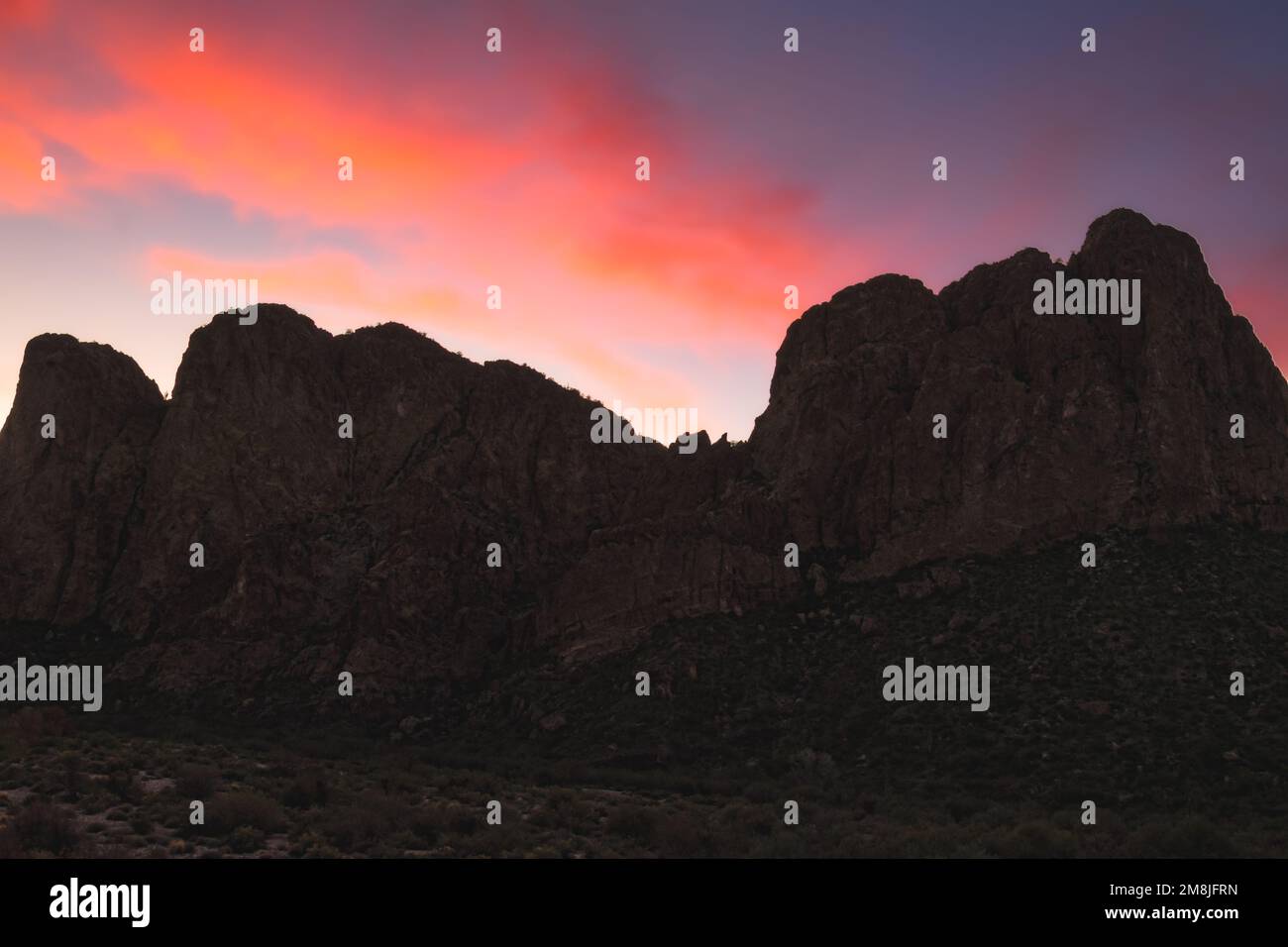 Sunrise over serene mountain hi-res stock photography and images - Alamy