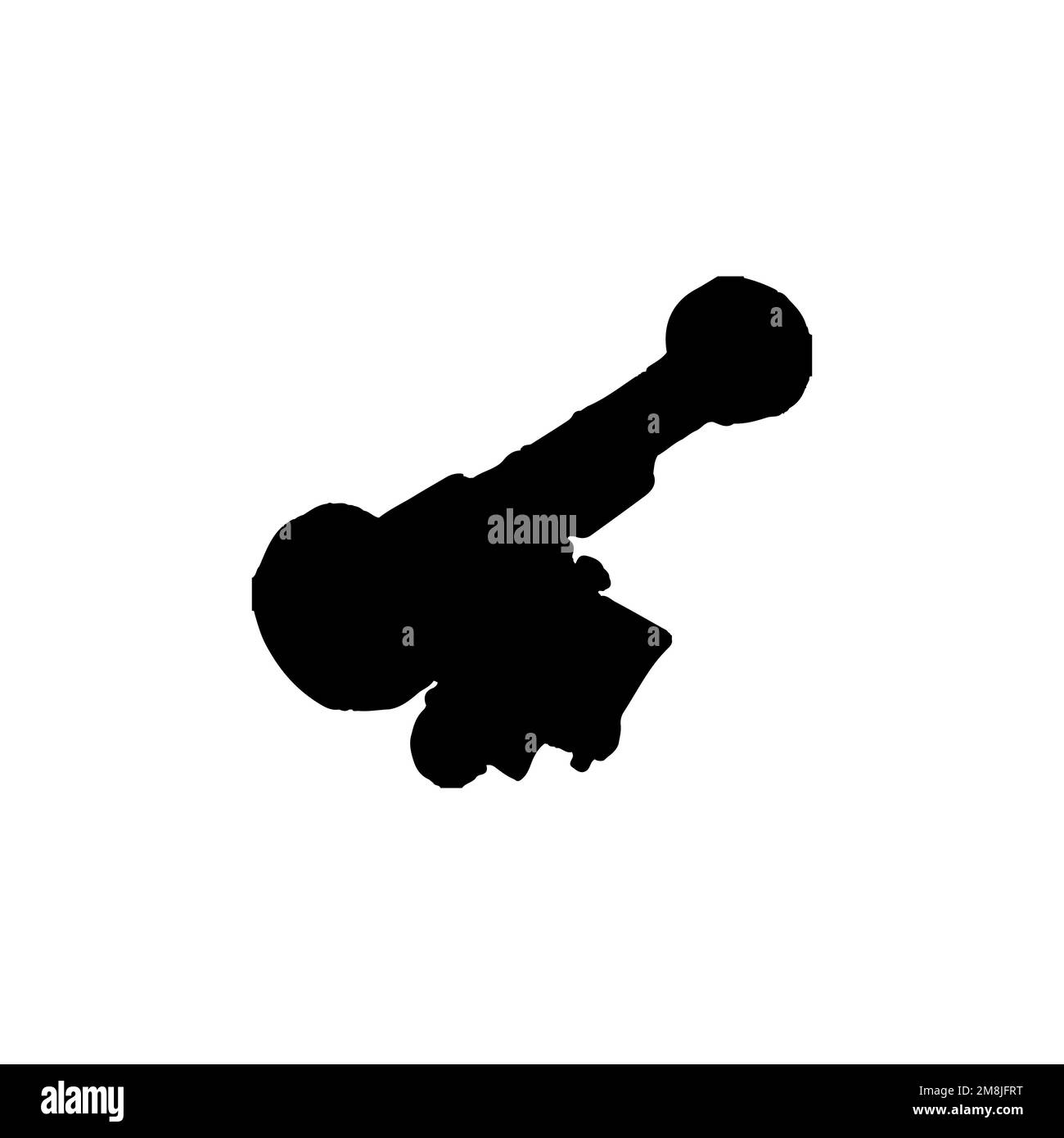 Bazooka icon. Simple style no war poster background symbol. Bazooka ...