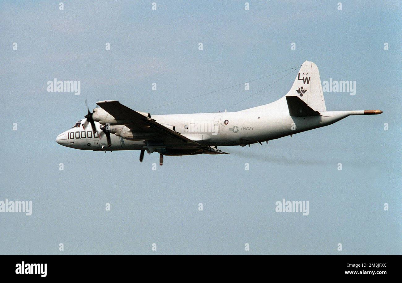 Right side view of a P-3C Update I Orion aircraft of Patrol Squadron 68 ...