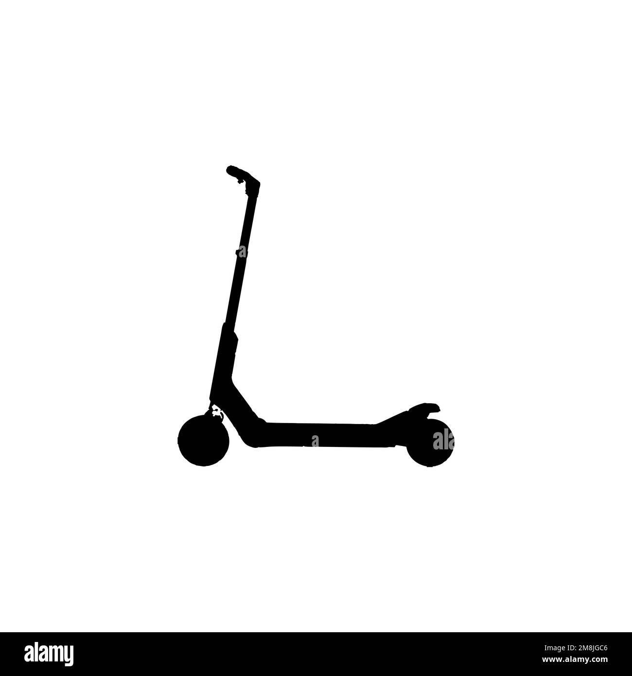 Electric scooter icon. Simple style city transport poster background ...