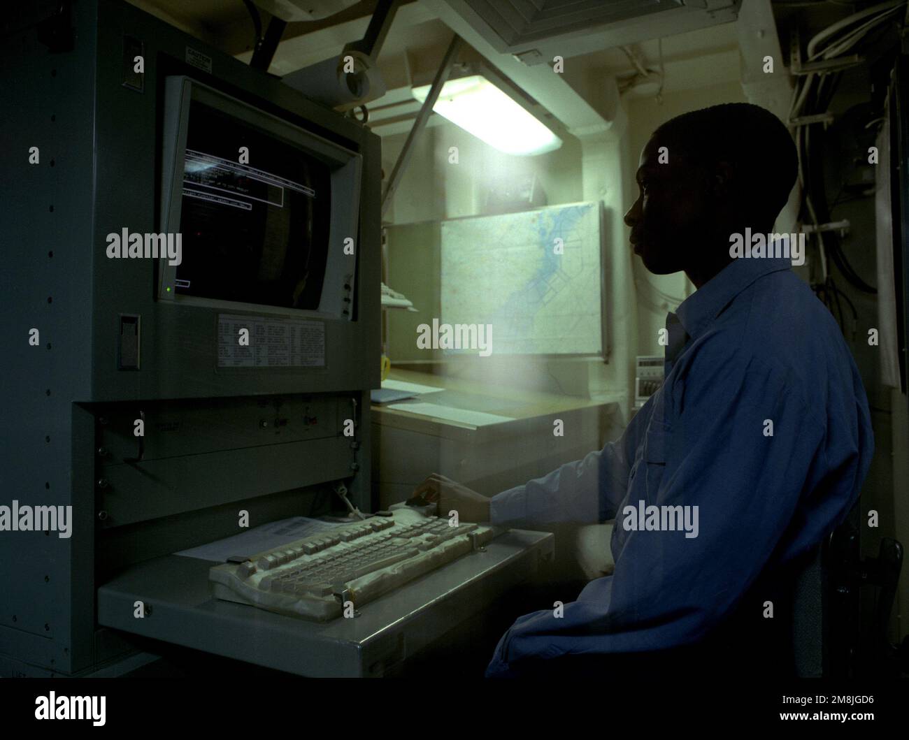 Aerographer AIRMAN (AGAN) Felipe Montford inputs a forecast for a ...
