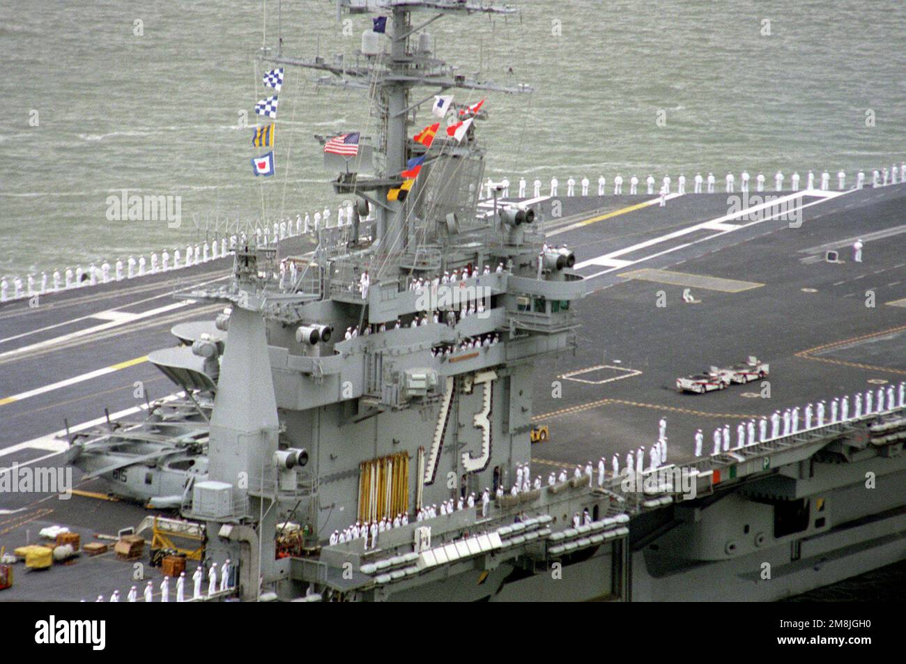 Manning the rails hi-res stock photography and images - Alamy