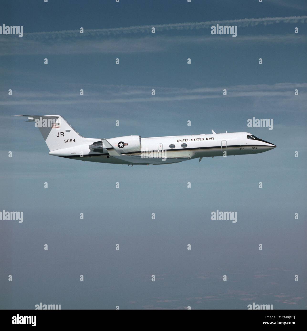 A right side view of the new C-206 Gulfstream IV transport aircraft ...