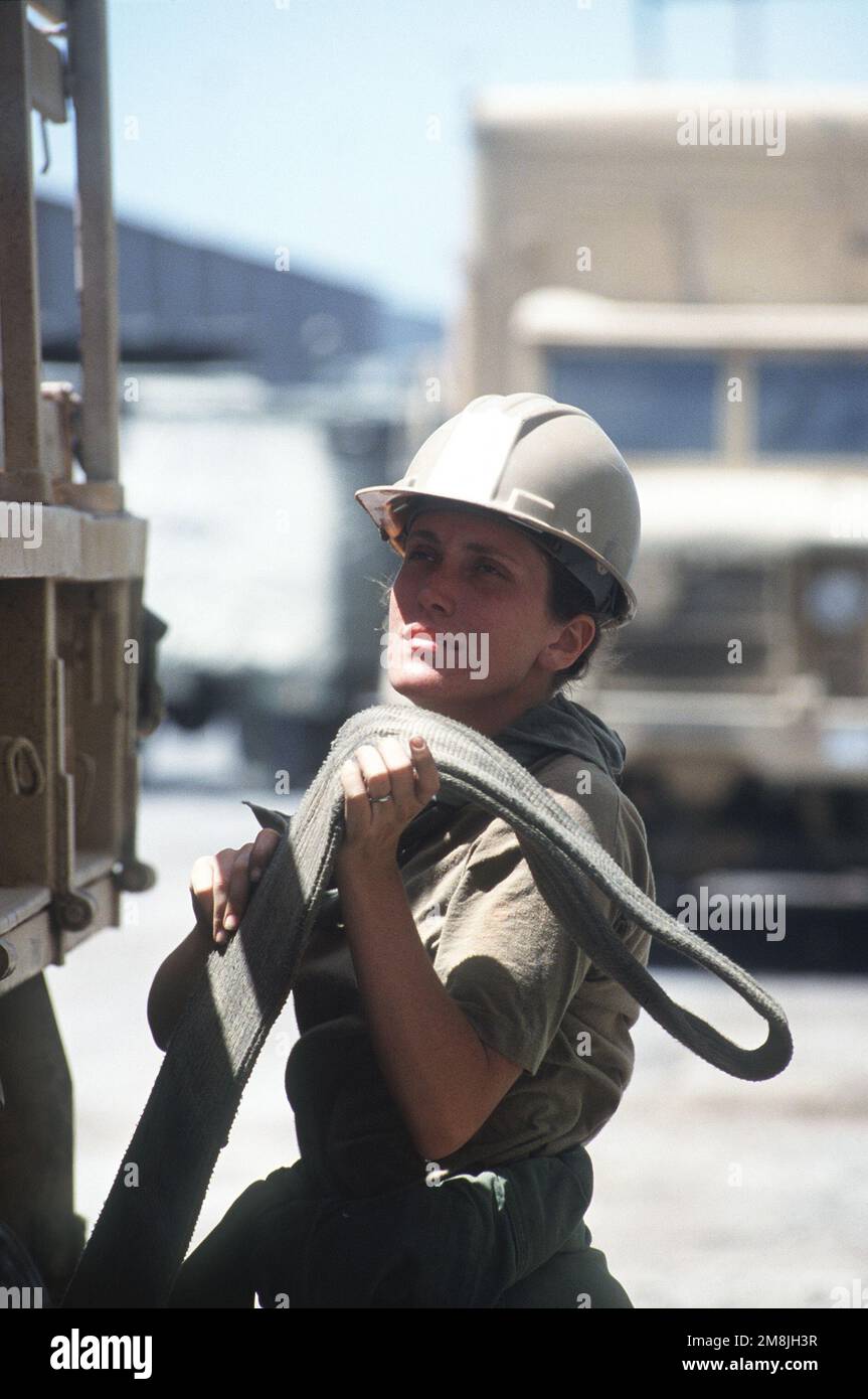 PVT Tabatha Roberts, US Army, 155th Transportation Company, Fort Eustis ...
