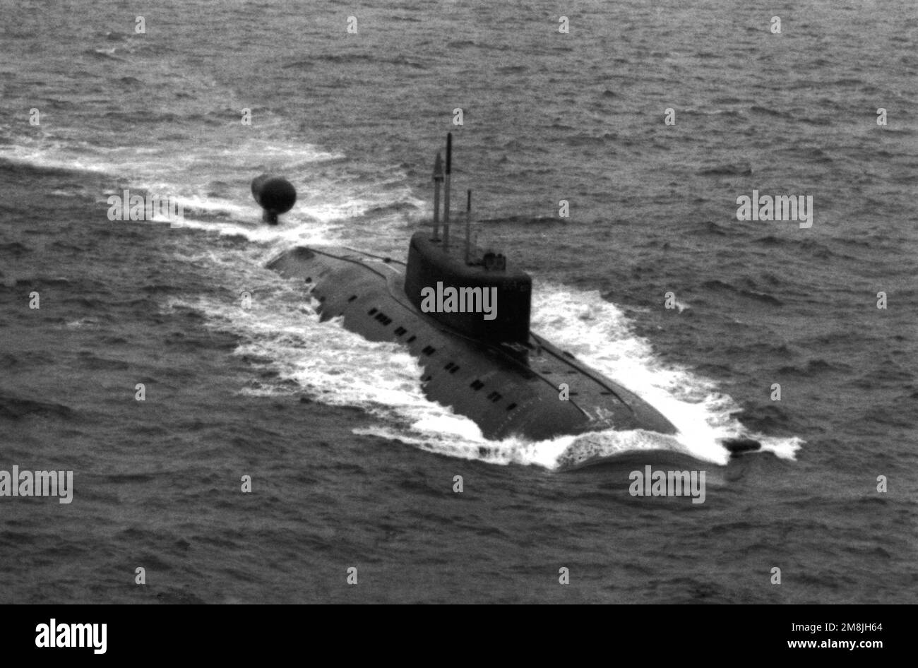 Aerial starboard bow view of a Russian Navy Northern Fleet Sierra II ... Aerial starboard bow view of a Russian Navy Northern Fleet Sierra II ...