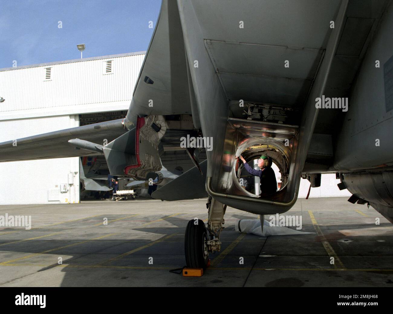 In front of the Fighter Squadron 123 (VF-123) hanger, Aviation ...