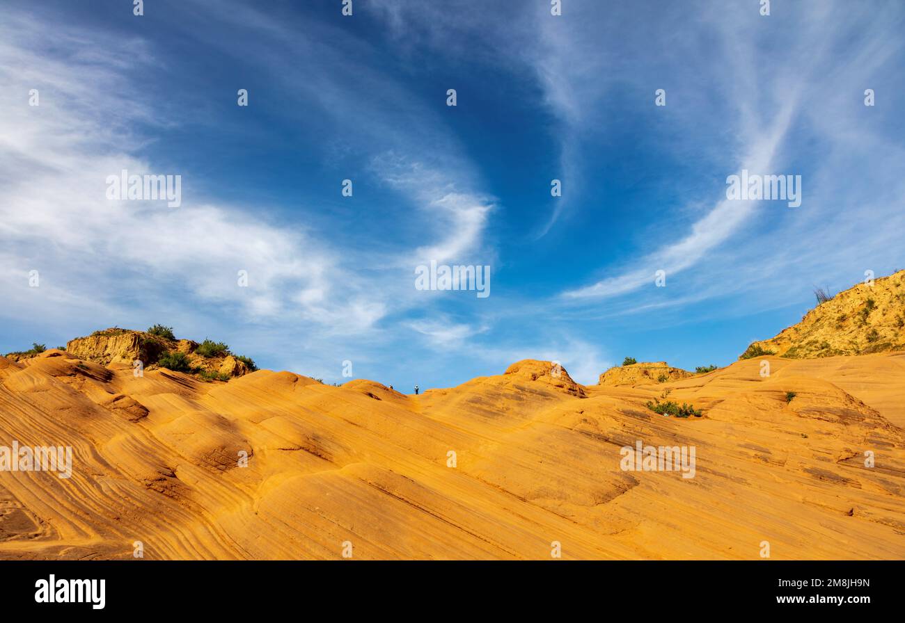 The wave valley Stock Photo - Alamy