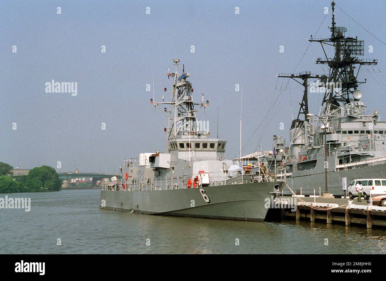 A starboard bow view of the newly commissioned coastal patrol boat USS ...