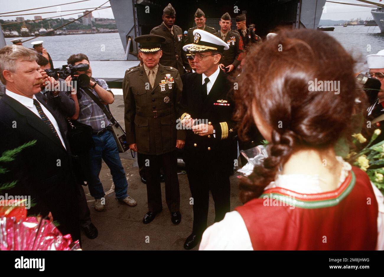 U.S. Navy Rear Admiral John F. Sigler, Commander U.S. Seventh Fleet ...