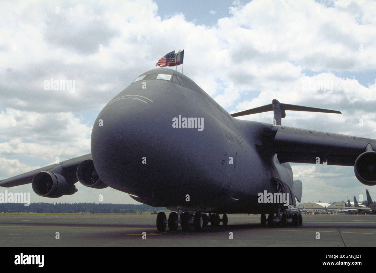 One of the seven participating C-5 aircraft arrives at Rodeo 94 at ...