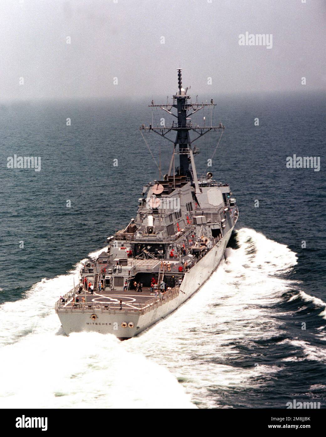 An aerial starboard quarter view (135 degrees off centerline) of the ...