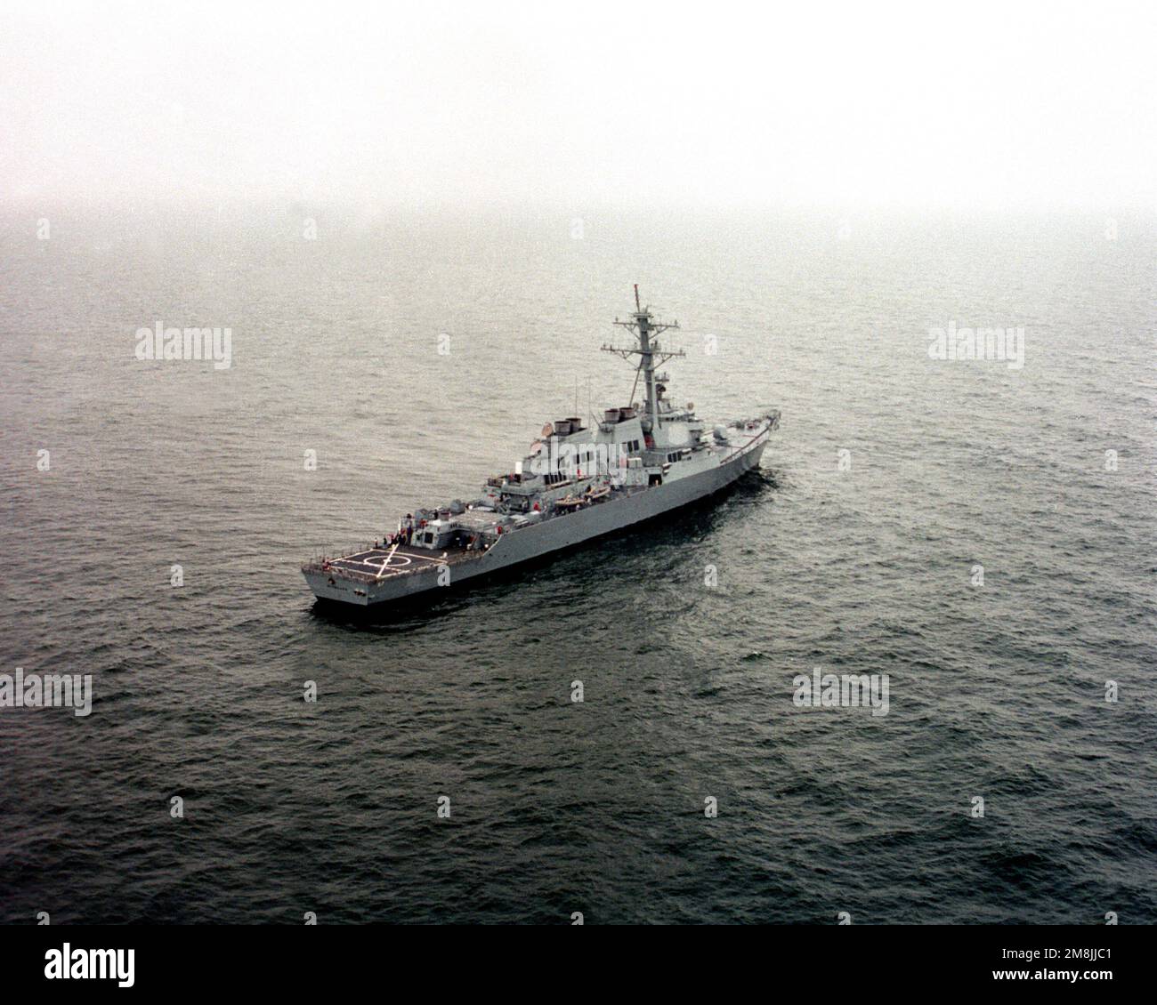 An aerial low oblique starboard quarter view (135 degrees off ...