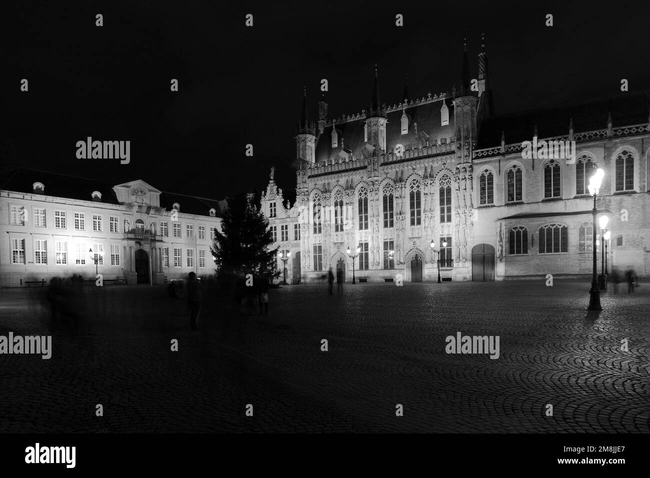 The City Hall exterior, Burg Square, Bruges City, West Flanders ...