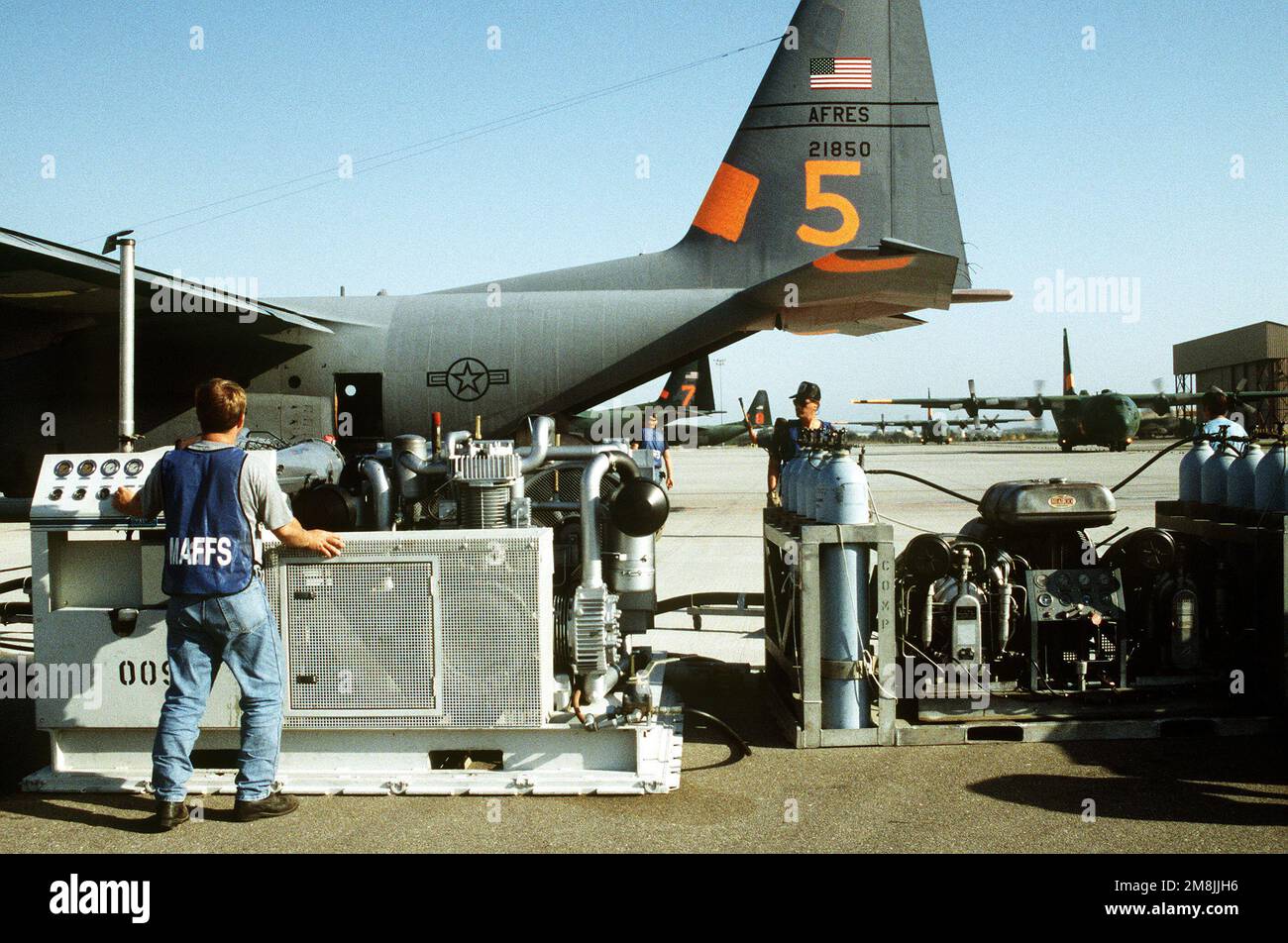 Modular Airborne Fire Fighting System (MAFFS) 5 is reloaded with ...