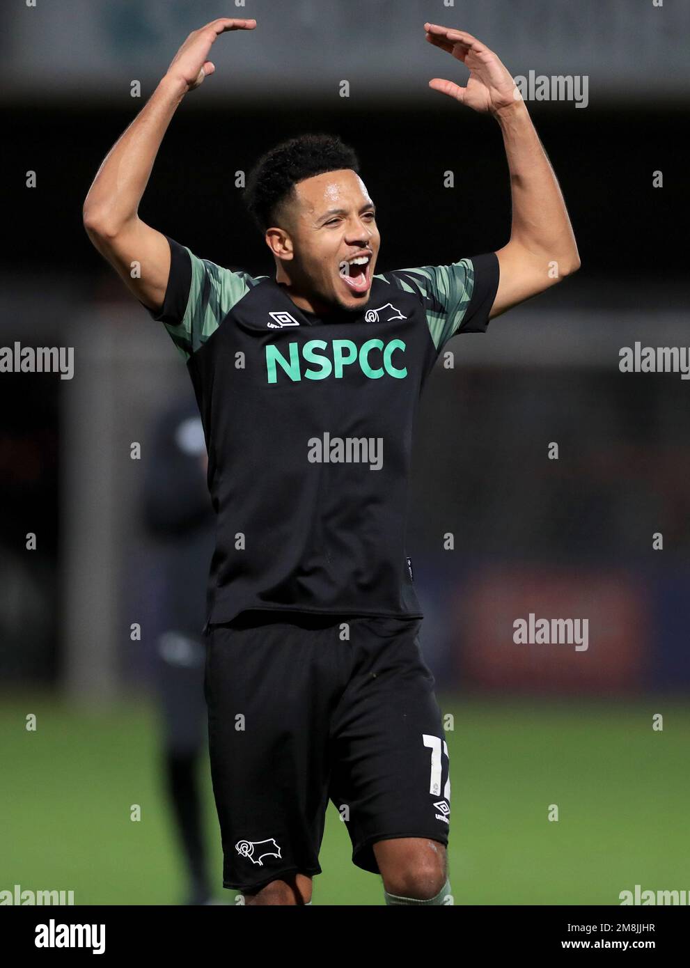 Derby County's Korey Smith celebrates after the Sky Bet League One ...