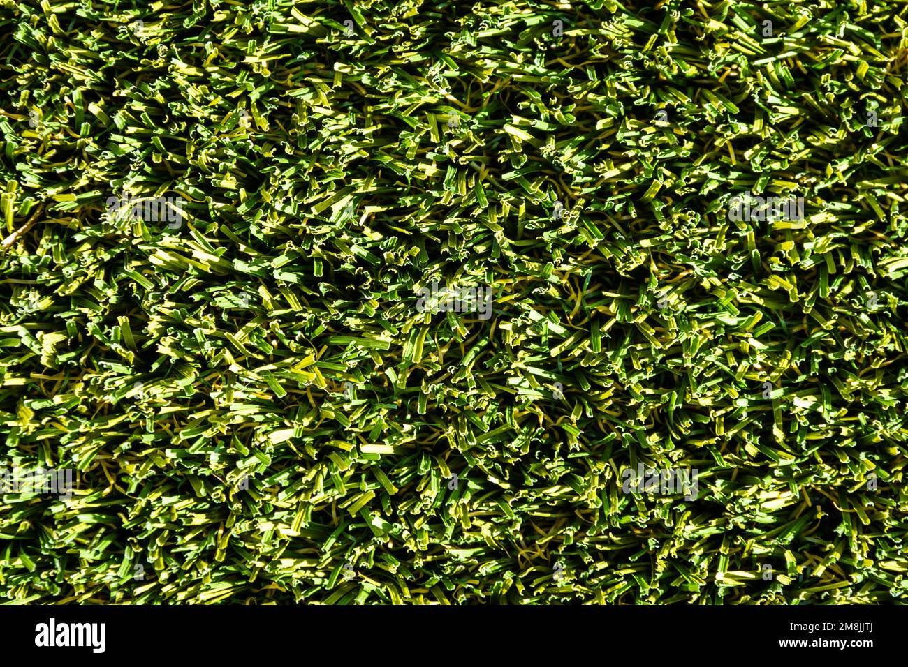 Artifical grass turf background texture from an overhead position Stock ...