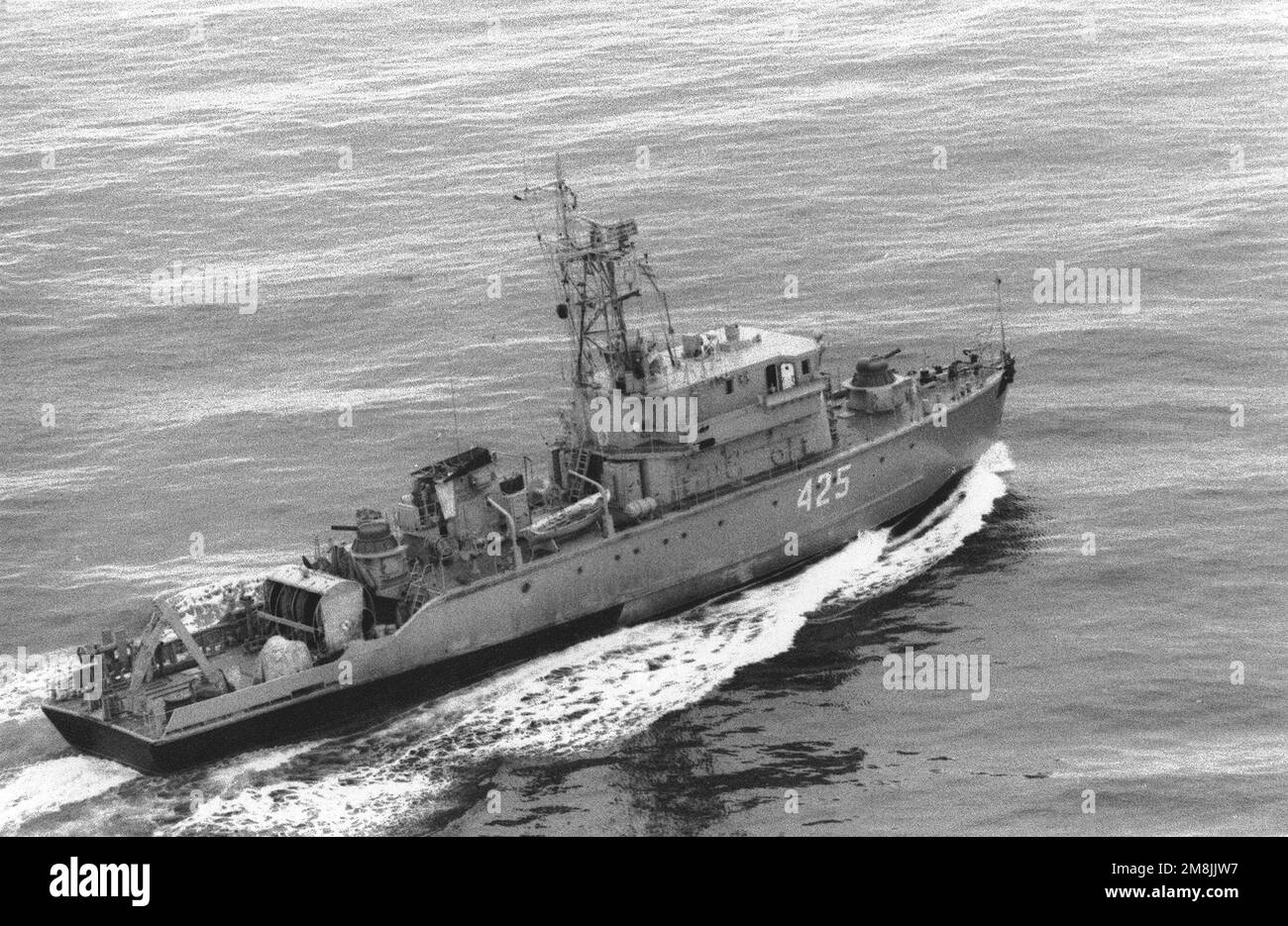An aerial starboard quarter view of the Russian Northern Fleet Sonya ...