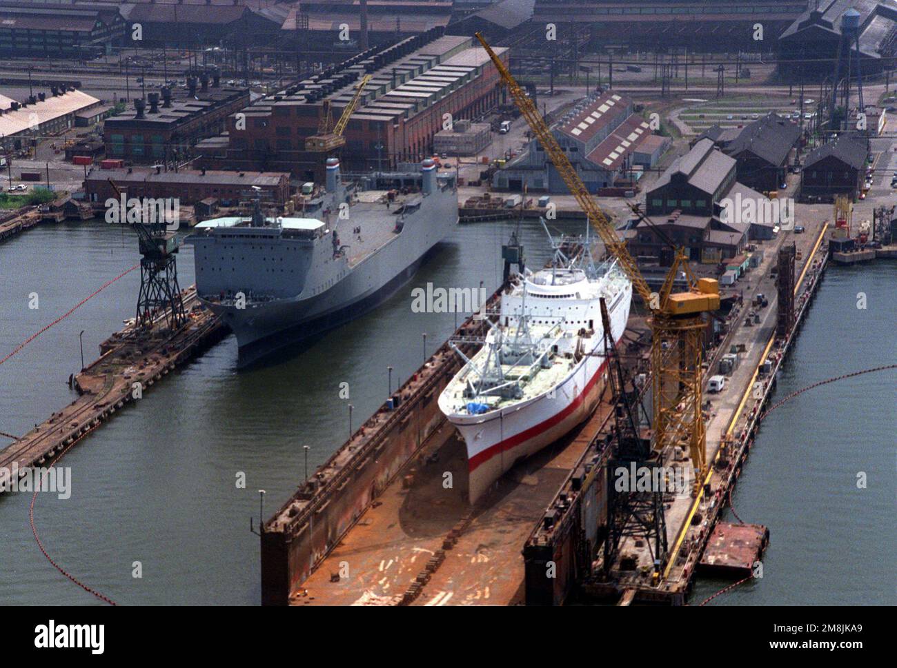 An aerial view of the Sparrows Point Extension Yard of the Bethleham ...