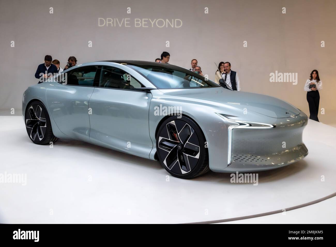 Hopium Machina hydrogen-powered sedan car at the Paris Motor Show ...