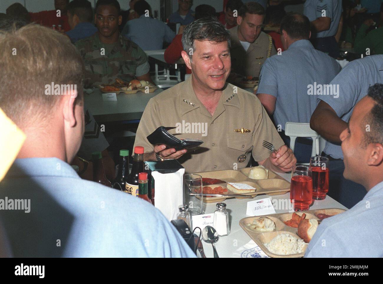 The CHIEF of Naval Operations (CNO) Admiral Jeremy M. Boorda sits down ...