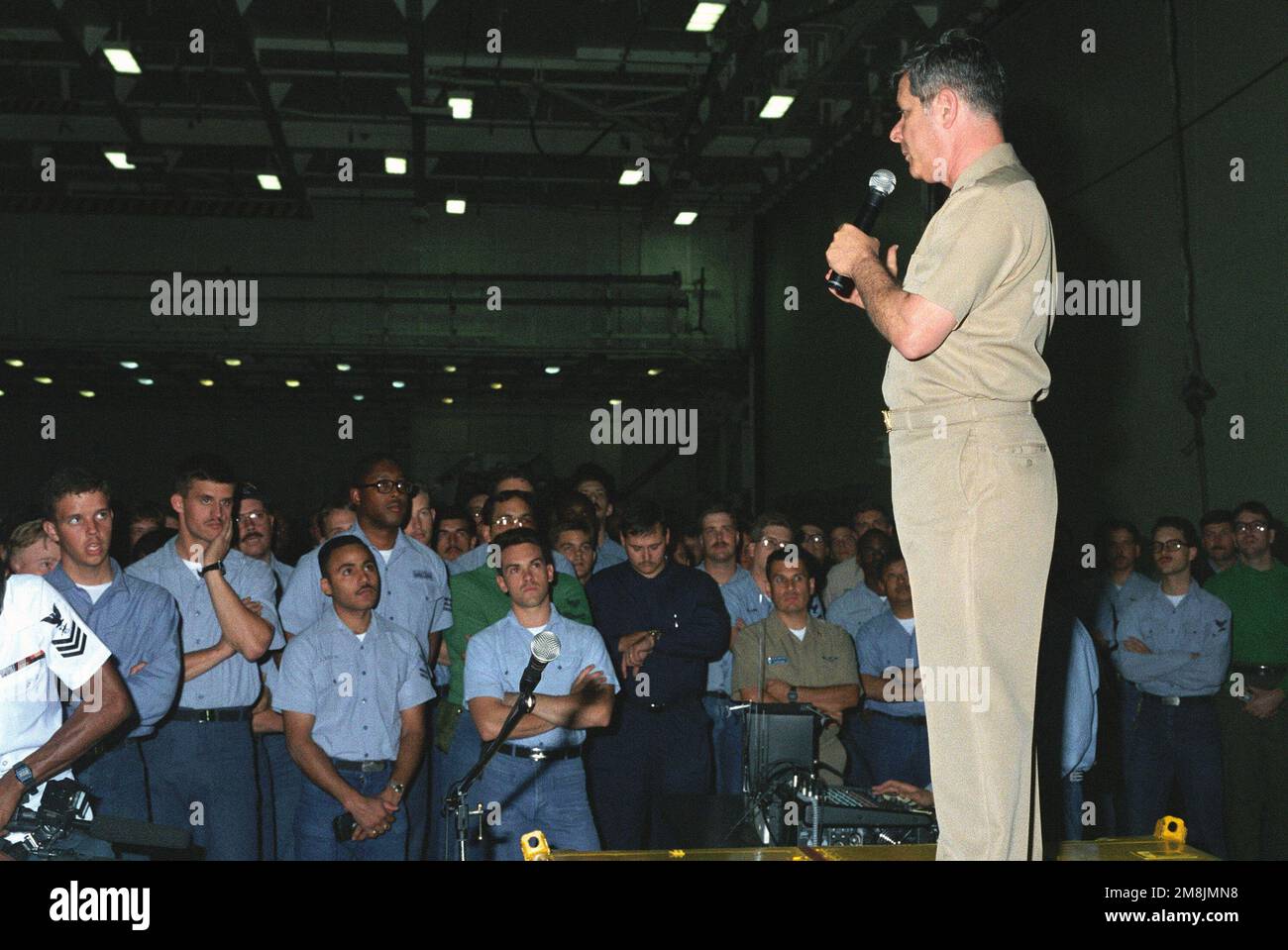 The CHIEF of Naval Operations (CNO) Admiral Jeremy M. Boorda addresses ...