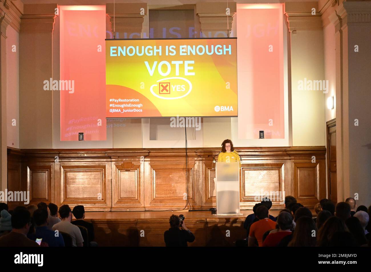 London, UK. 14 January 2023. Speaker Emma Runswick is a Deputy chair of ...