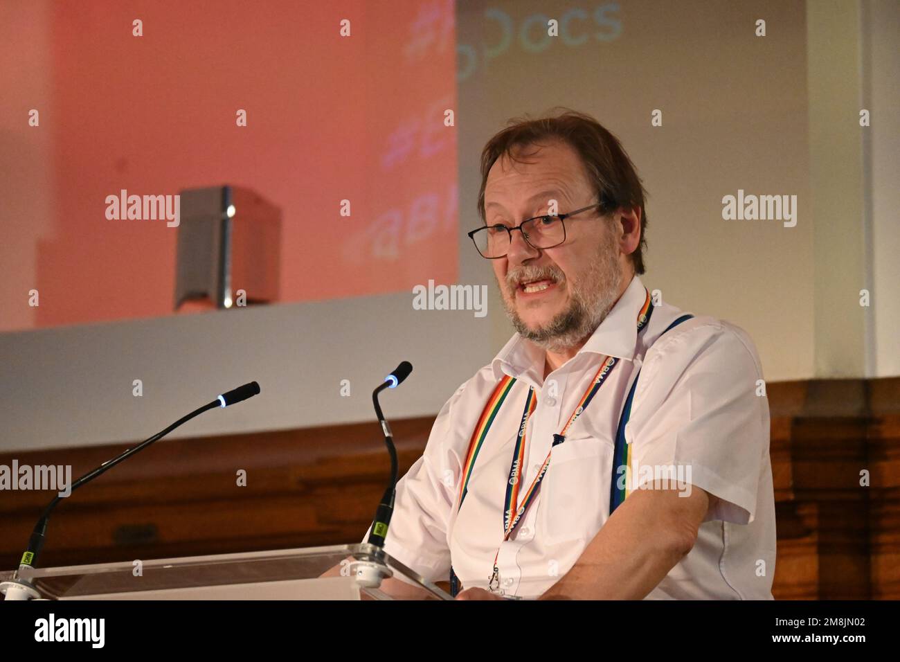 London, UK. 14 January 2023. Speaker Phil Banfield is a Chair BMA UK ...