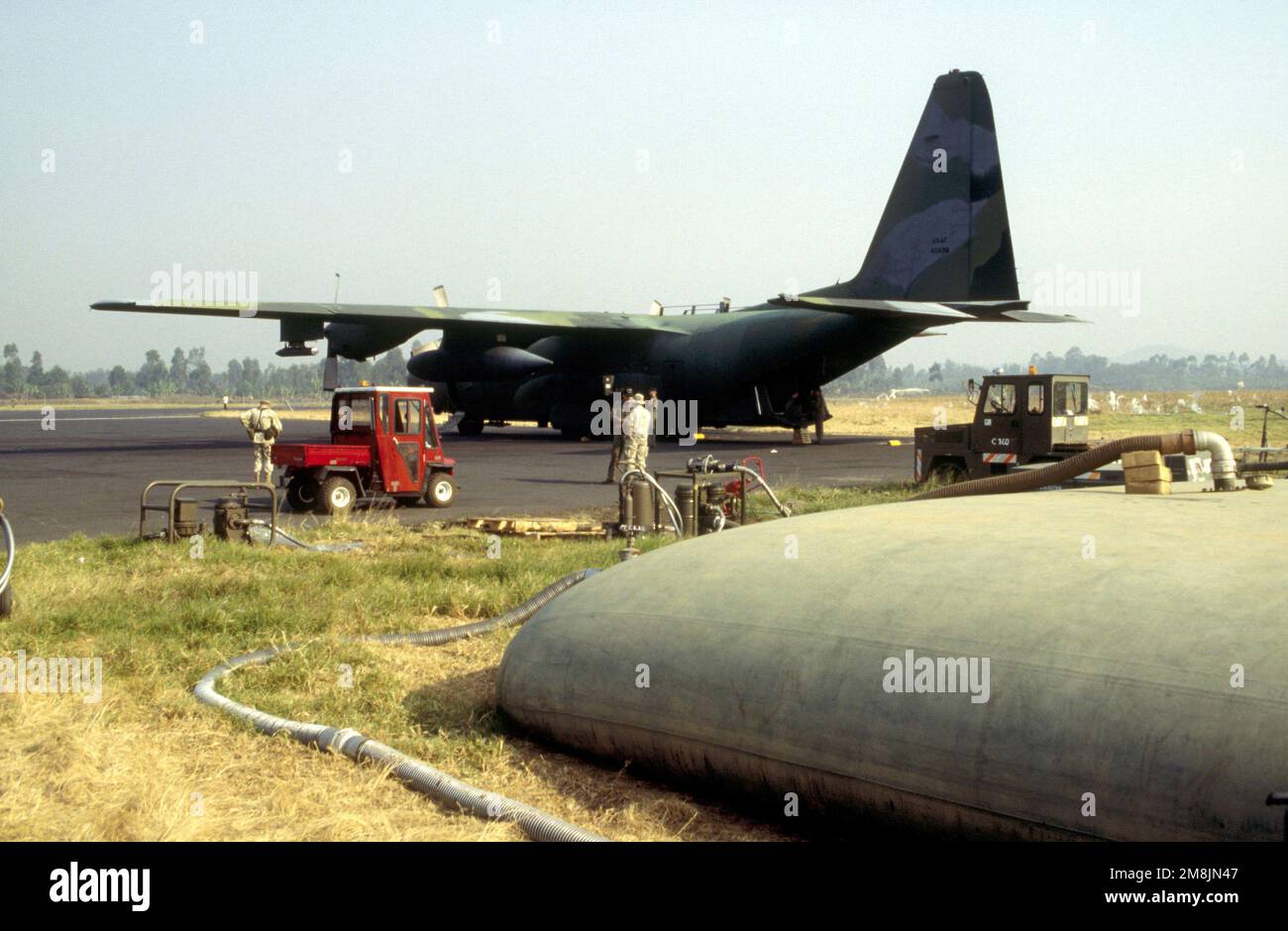 A C-130 Hercules assigned to the 7th Special Operations Squadron ...