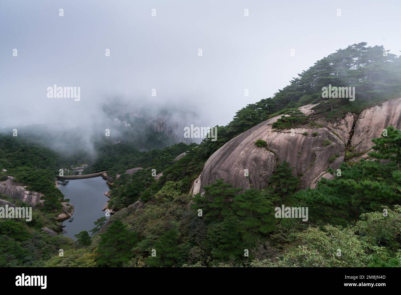Anhui huangshan mountain scenery Stock Photo - Alamy