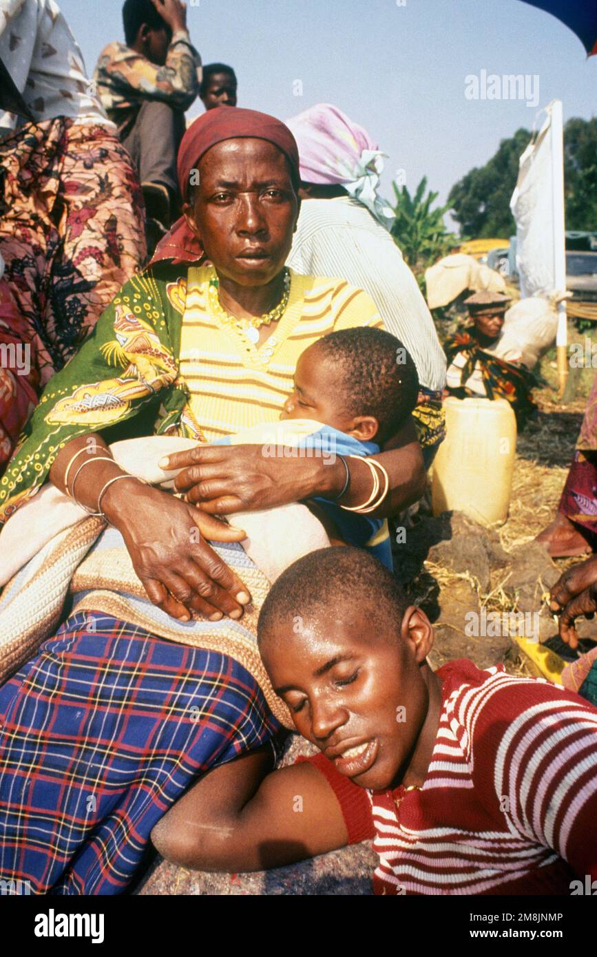 Rwandans at the Kitali refugee camp in Goma. Subject Operation/Series ...