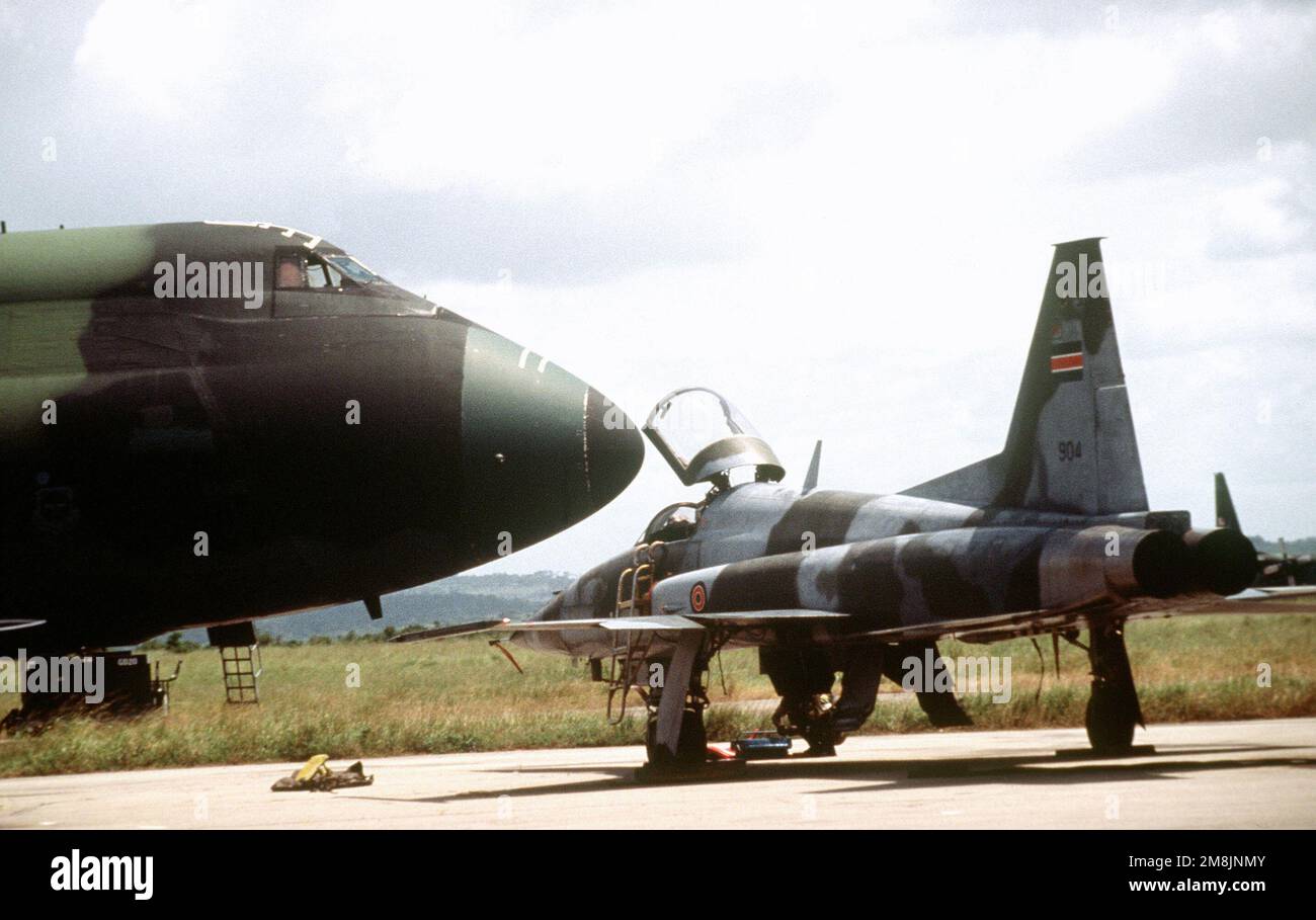 A right front view of the nose of a C-5 Galaxy from the 436th Air Wing ...