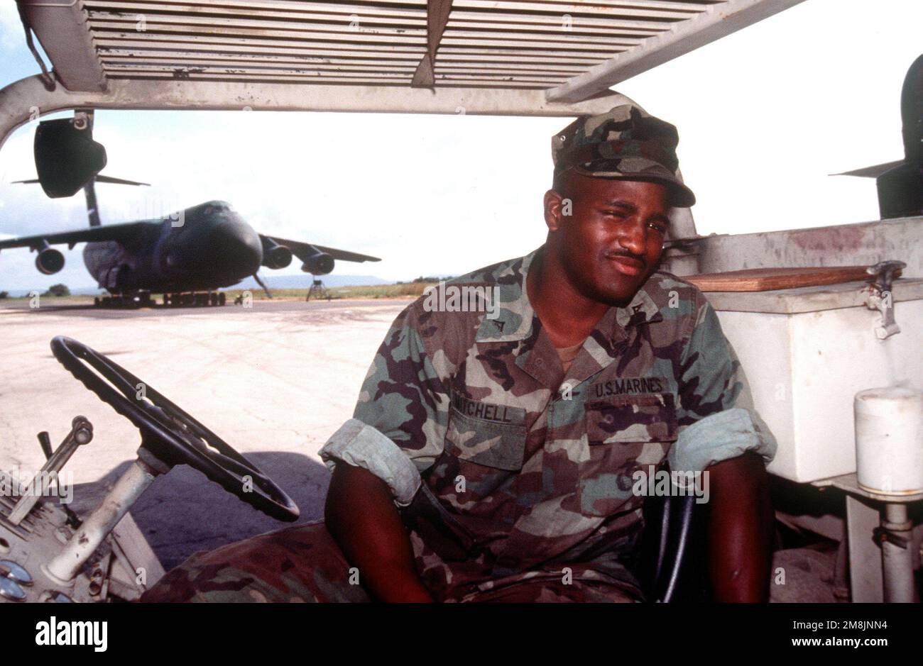 Lance CPL. Keri Mitchell, heavy equipment operator for the 15th Marine ...
