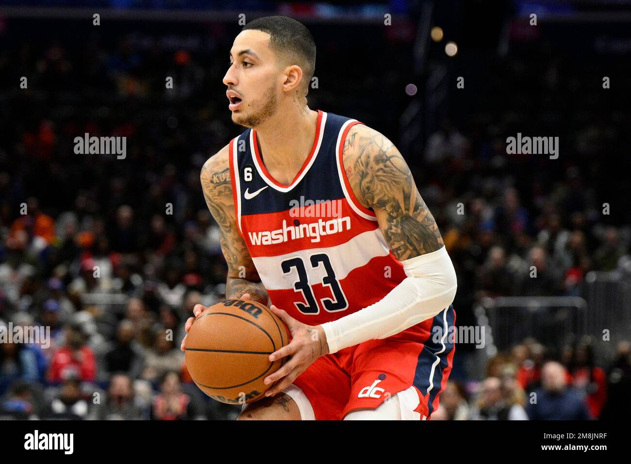Washington Wizards forward Kyle Kuzma (33) in action during the first ...
