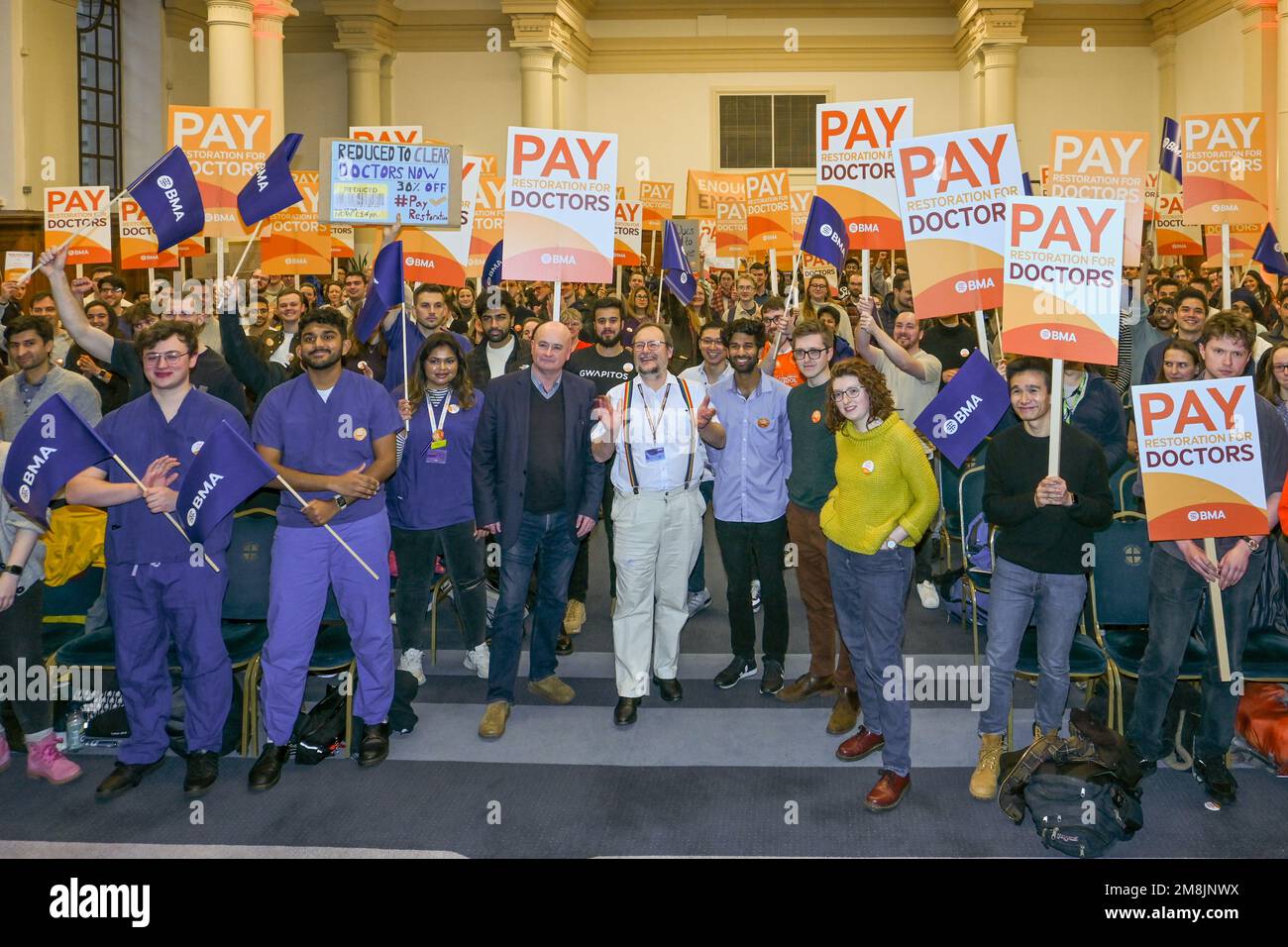 London, UK. 14 January 2023. The BMA Junior Doctors Committee in the UK ...