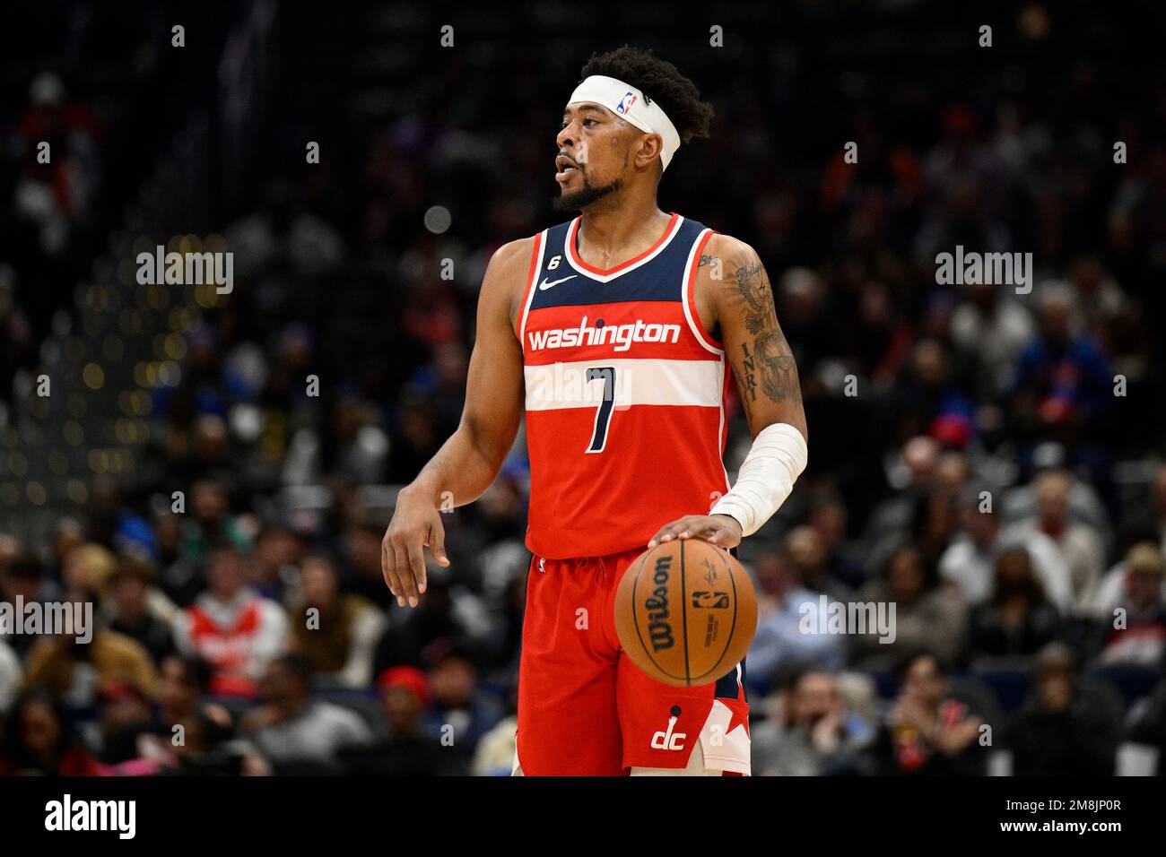 Washington Wizards guard Jordan Goodwin (7) in action during the first ...