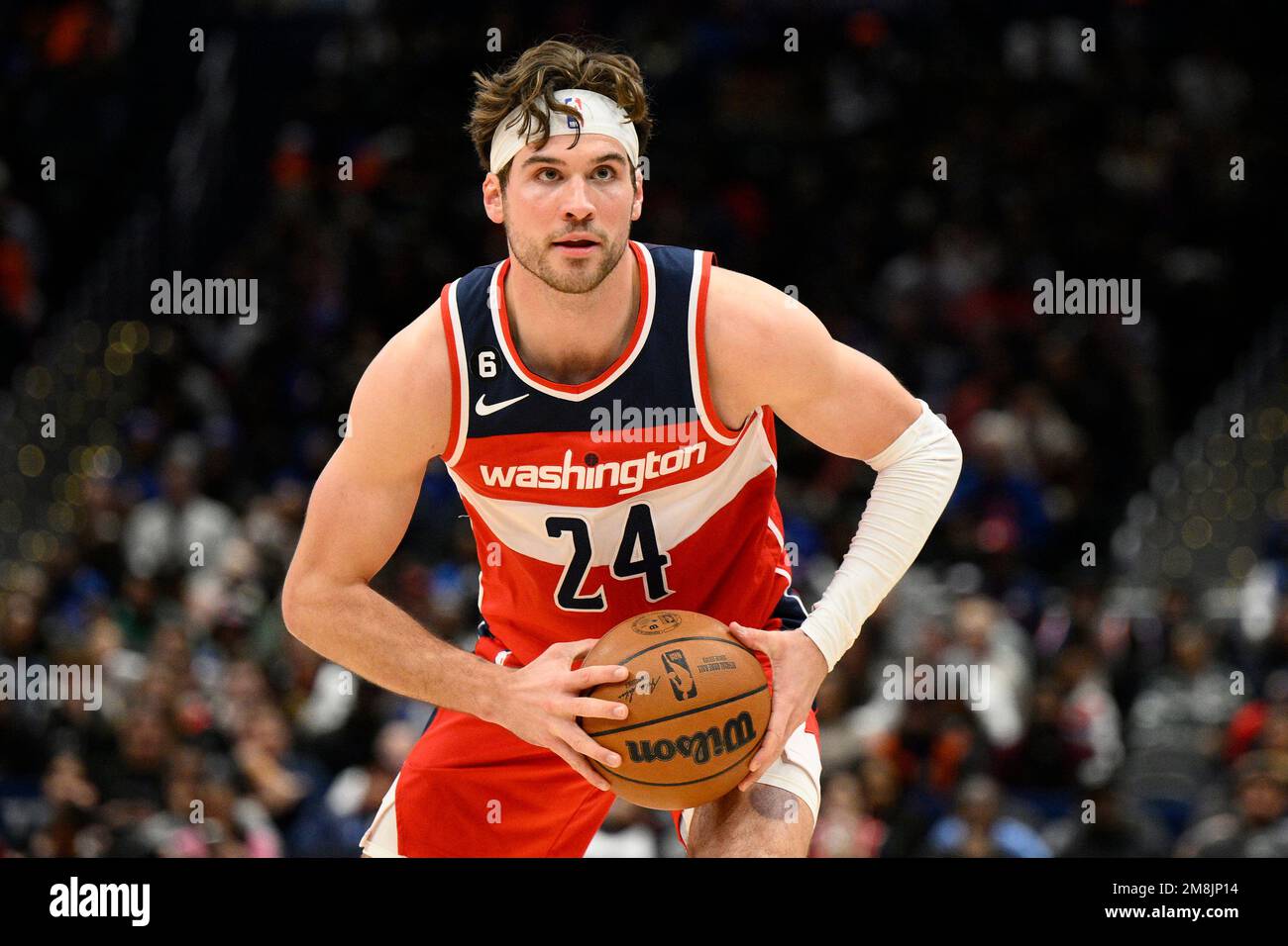 Washington Wizards forward Corey Kispert (24) in action during the ...