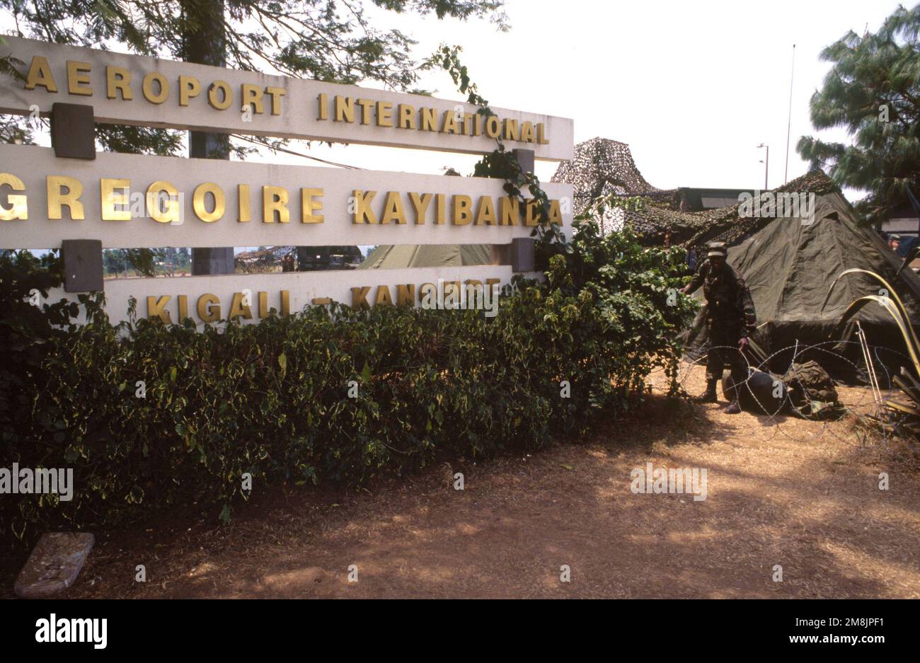 Kigali airport sign hi-res stock photography and images - Alamy