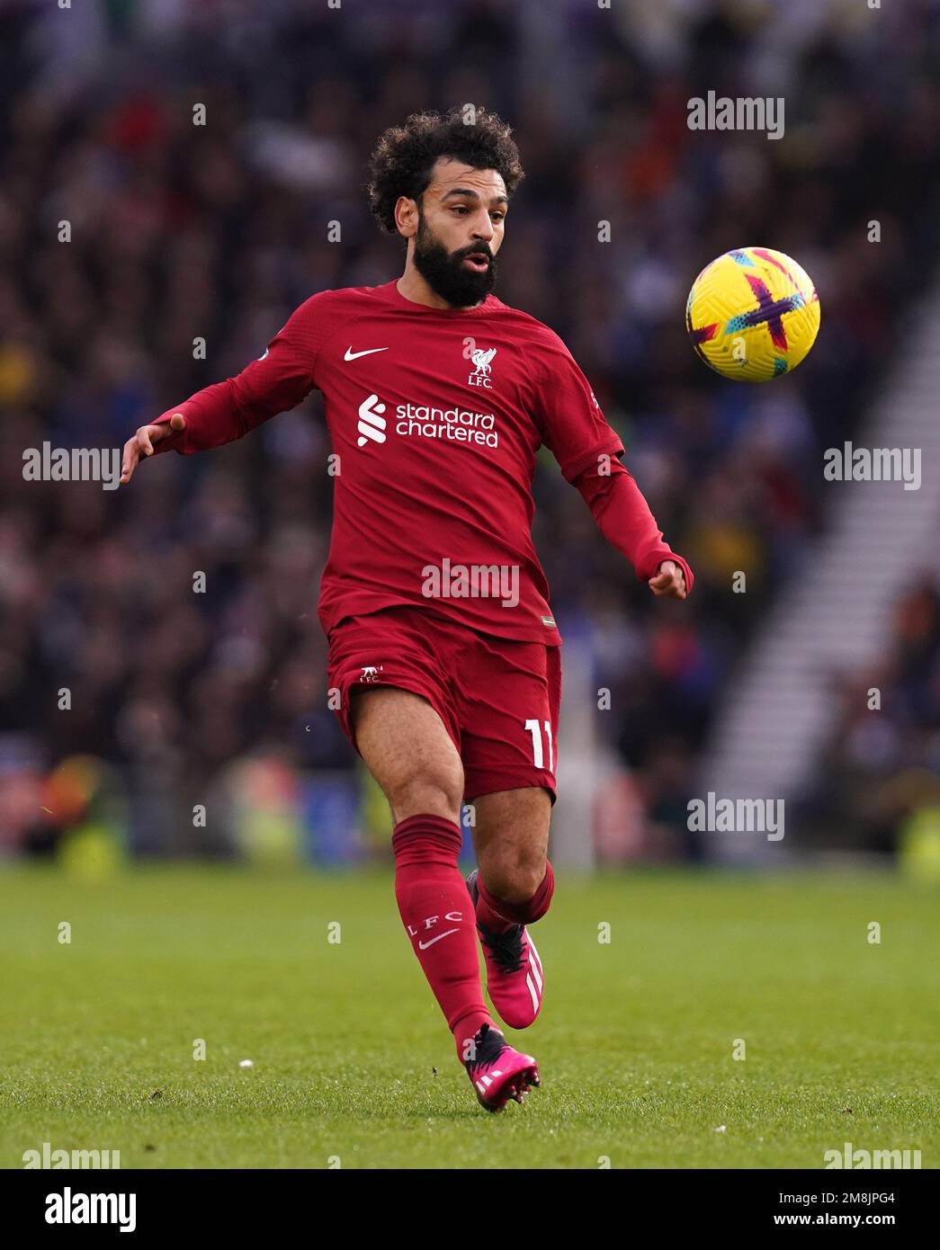 Liverpool's Mohamed Salah during the Premier League match at the ...